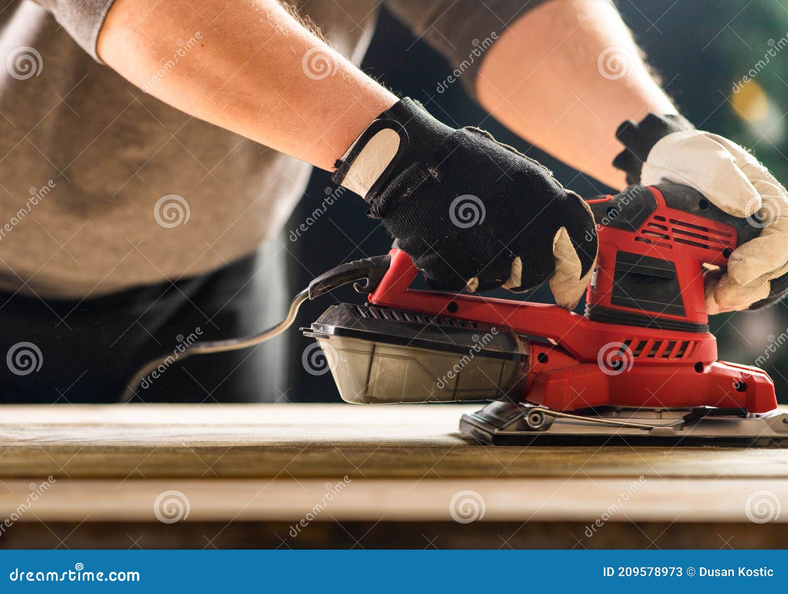 Belt Sander. Manual, Carpenter Stock Image - Image of tool, cable ...