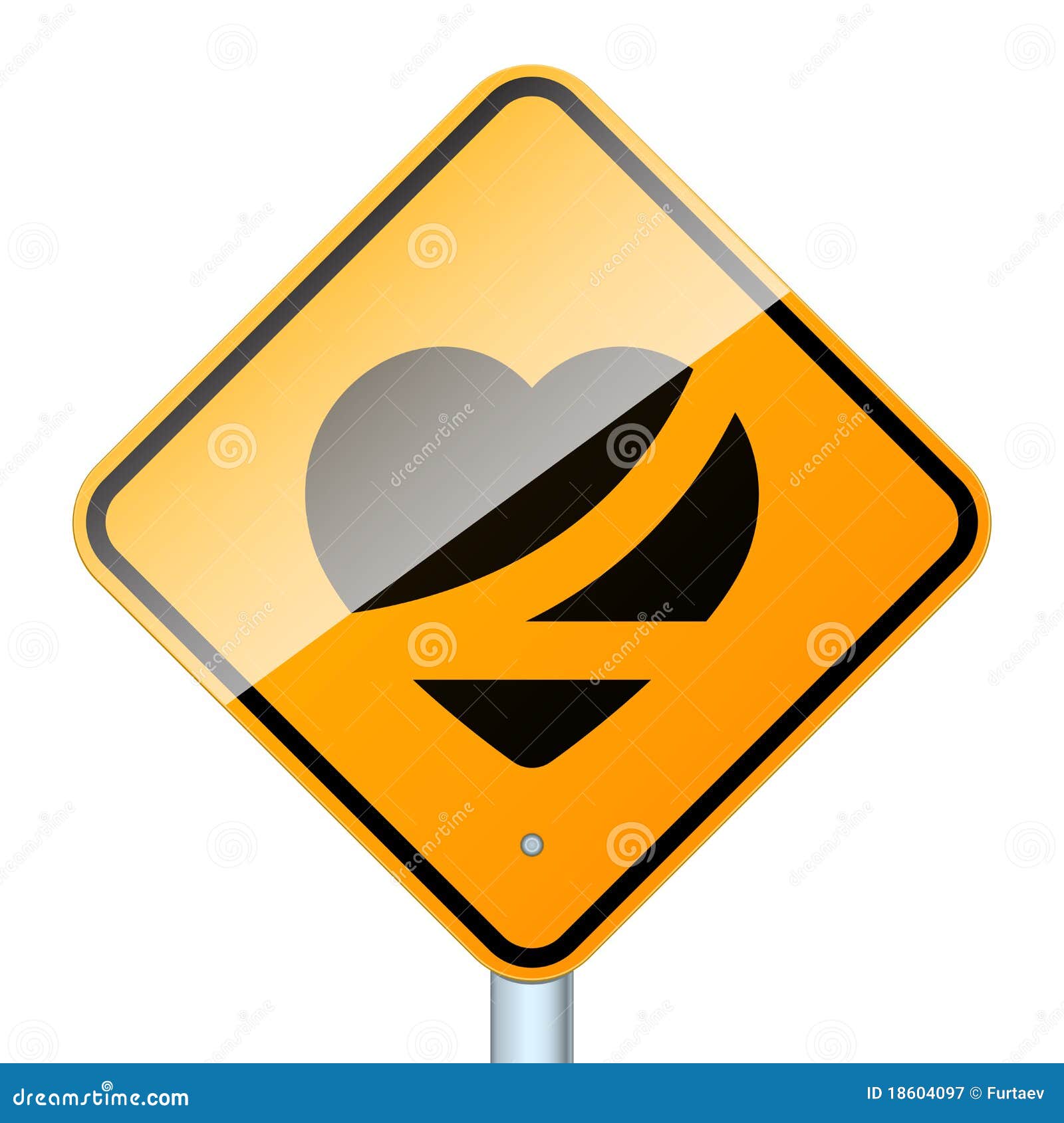 Belt up road sign isolated stock vector. Illustration of lock - 18604097