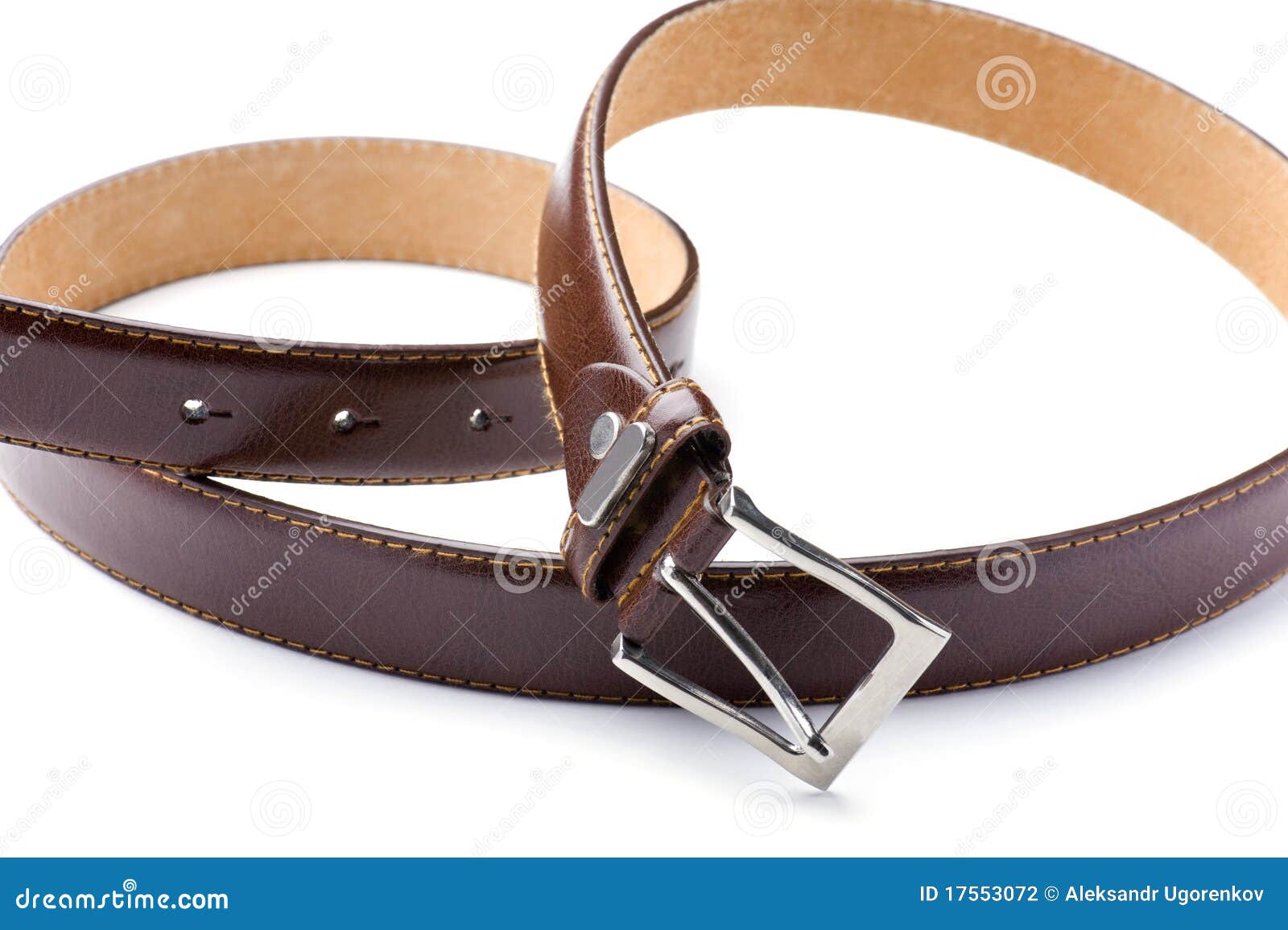 Belt on white close up stock photo. Image of buckle, casual - 17553072