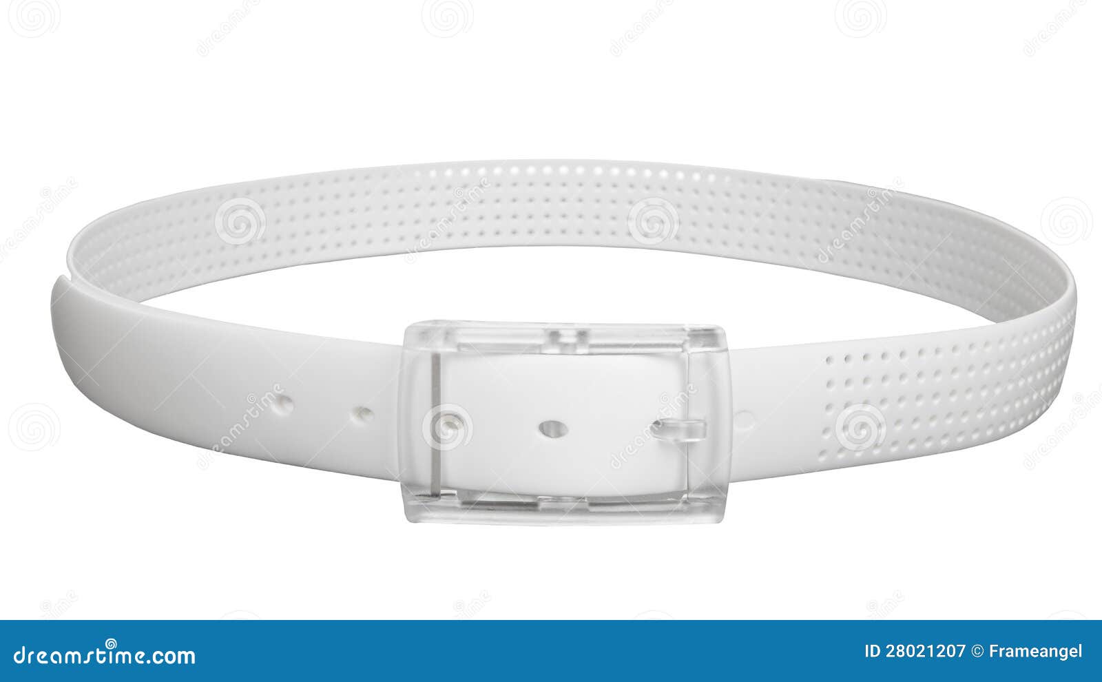 Belt white color isolated stock image. Image of leather - 28021207