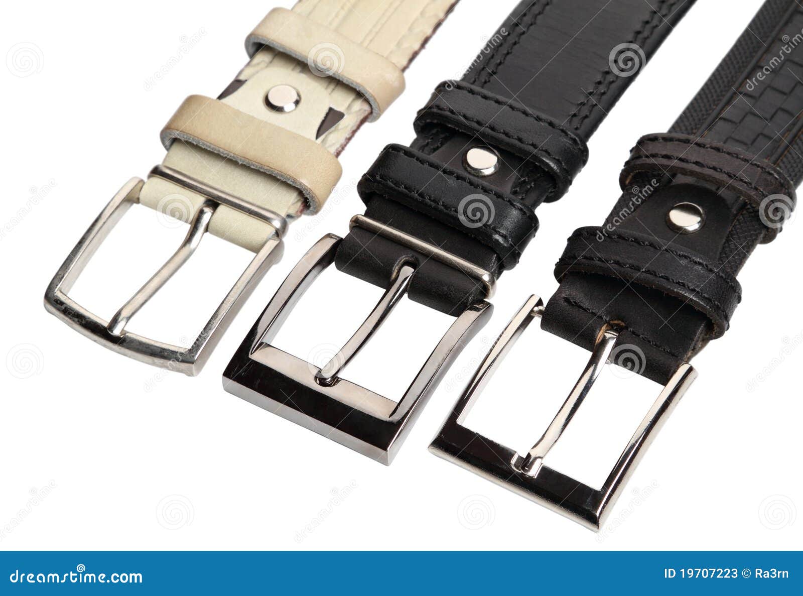 Three Belts With Metal Buckles Stock Photo | CartoonDealer.com #12701772