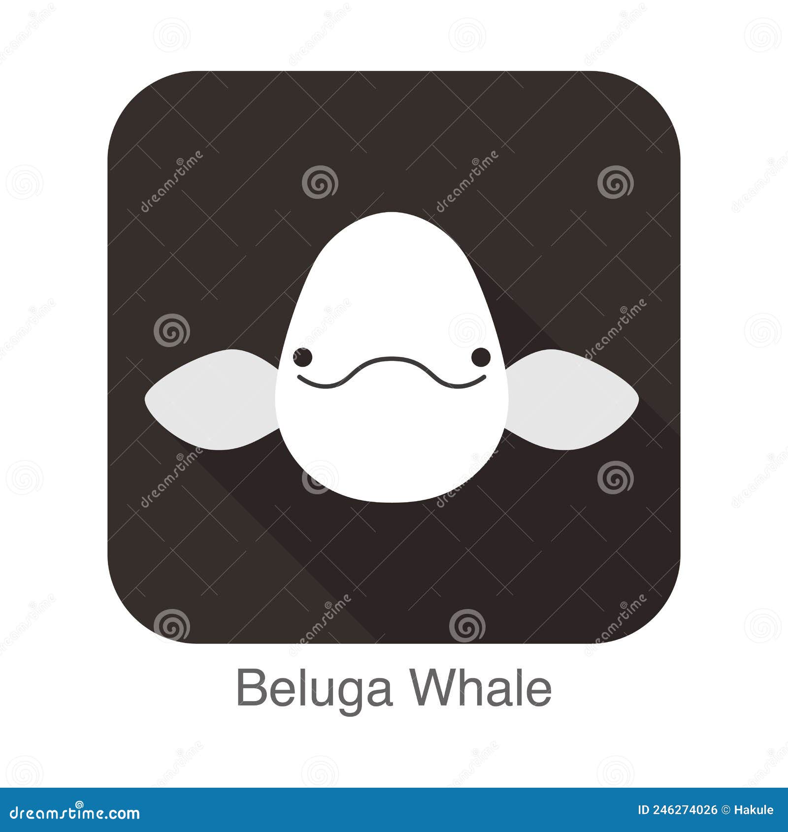 Beluga Line Icon Concept. Beluga Vector Linear Illustration, Symbol, Sign | CartoonDealer.com ...