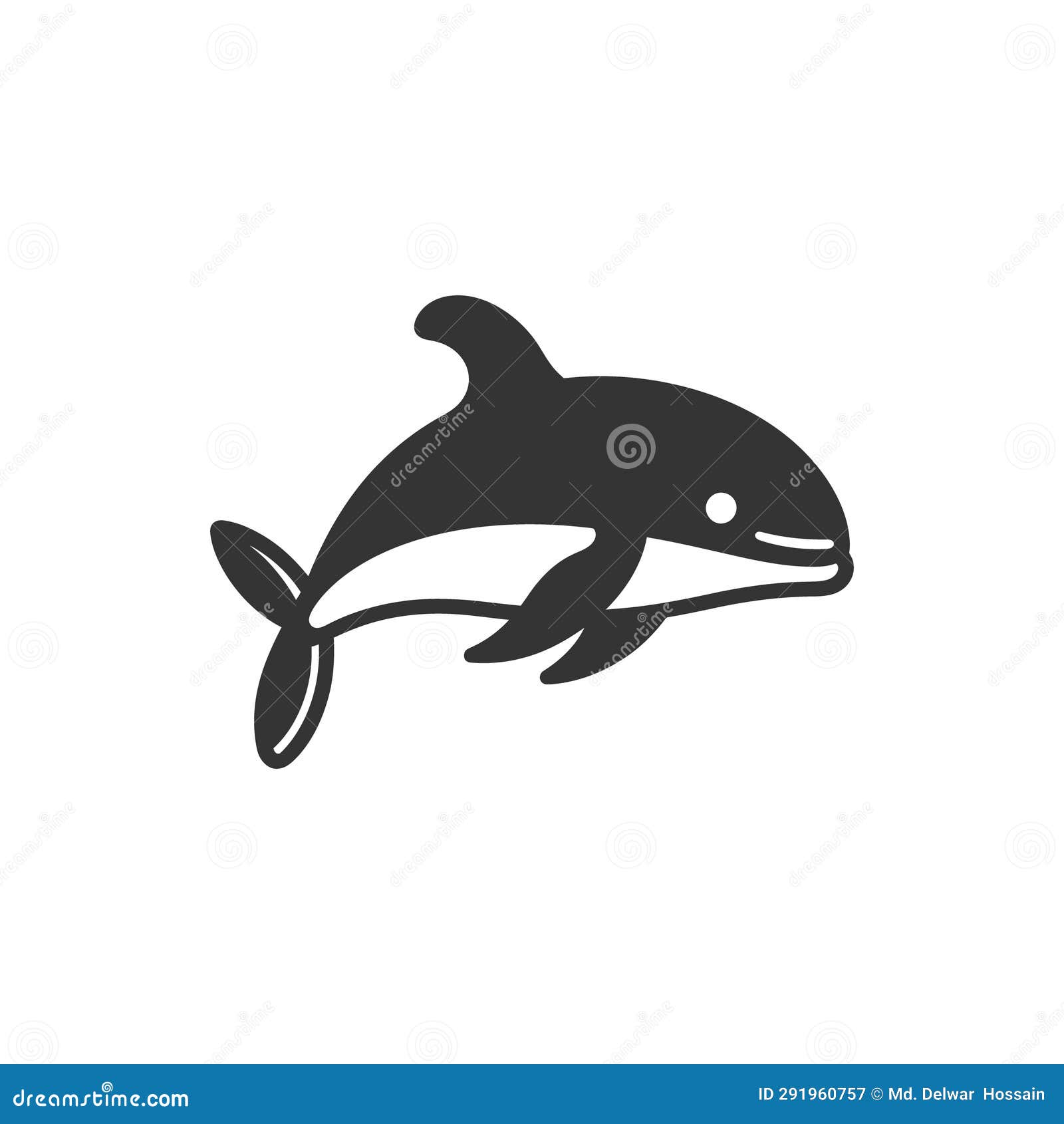 Beluga whale icon stock vector. Illustration of poster - 291960757