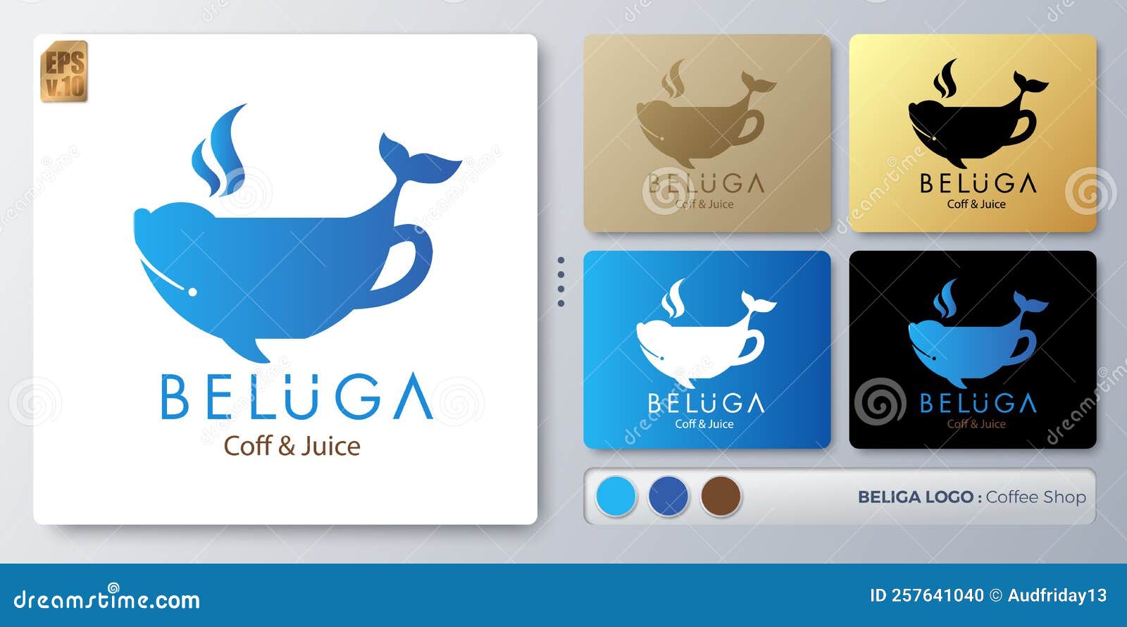 Beluga Whale Vector Illustration Logo Design. Blank Name for Insert Your Branding Stock Vector ...