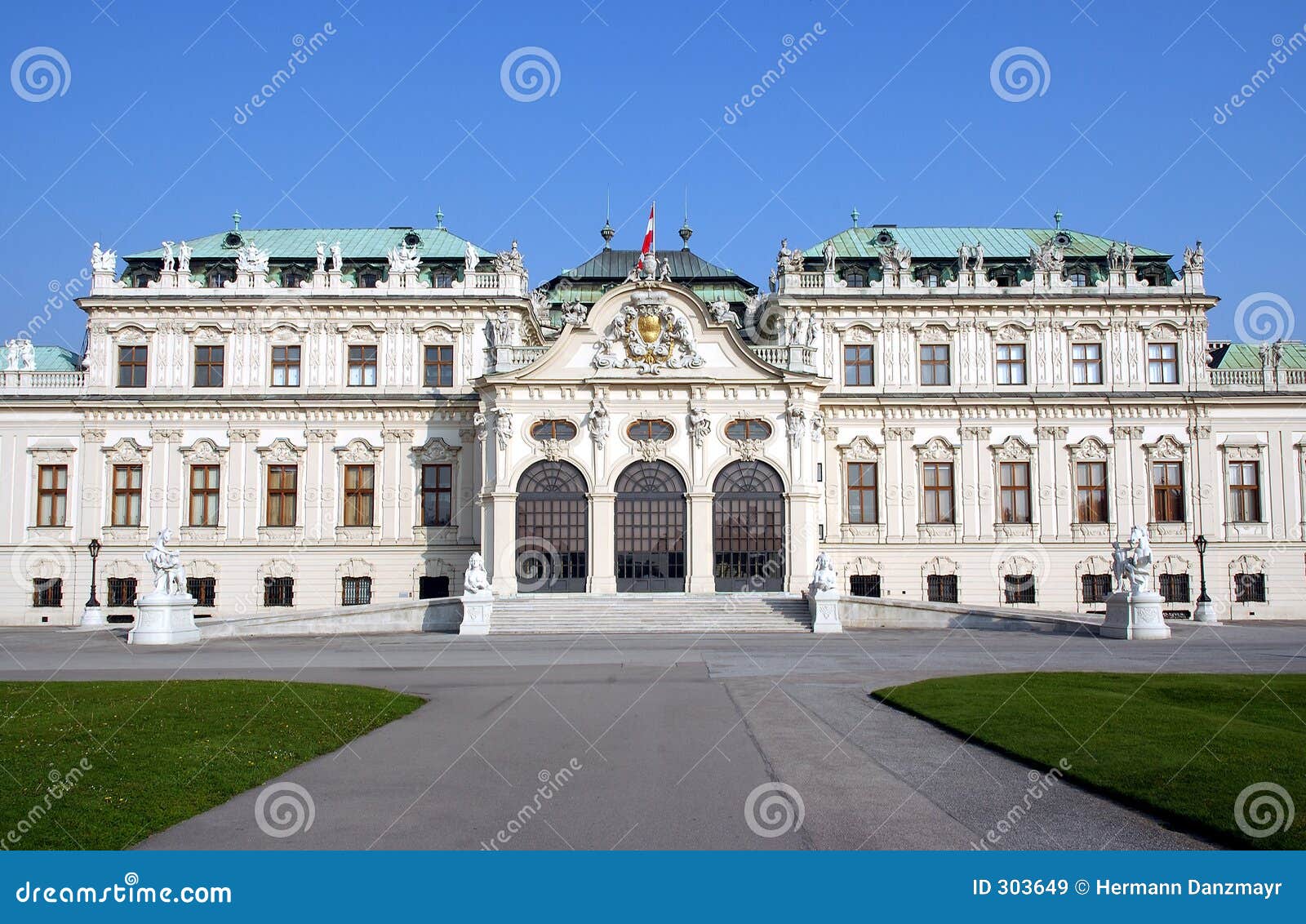 Belvedere Castle Vienna stock image. Image of enchanting - 303649