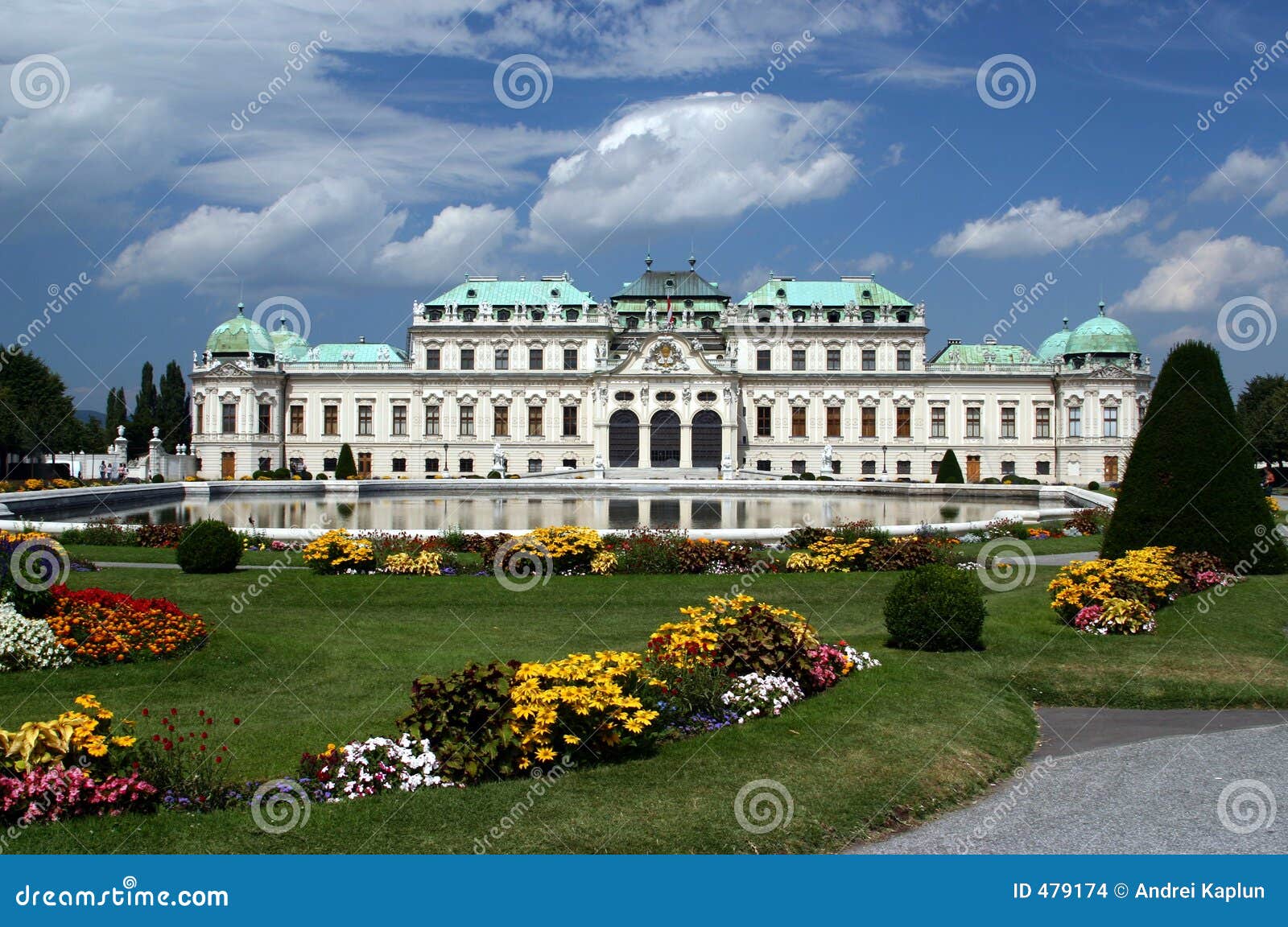 Belvedere Castle in Vienna stock photo. Image of blue, europe - 479174