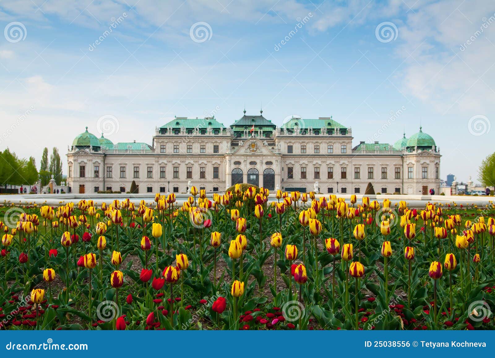 Belvedere Palace Vienna Austria Stock Photo - Image of museum, spring ...