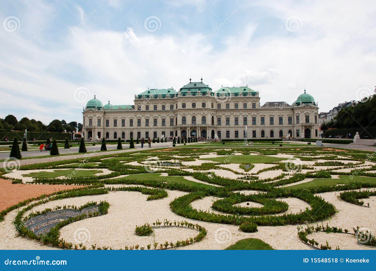 Belvedere in Vienna stock photo. Image of palace, summer - 15548518
