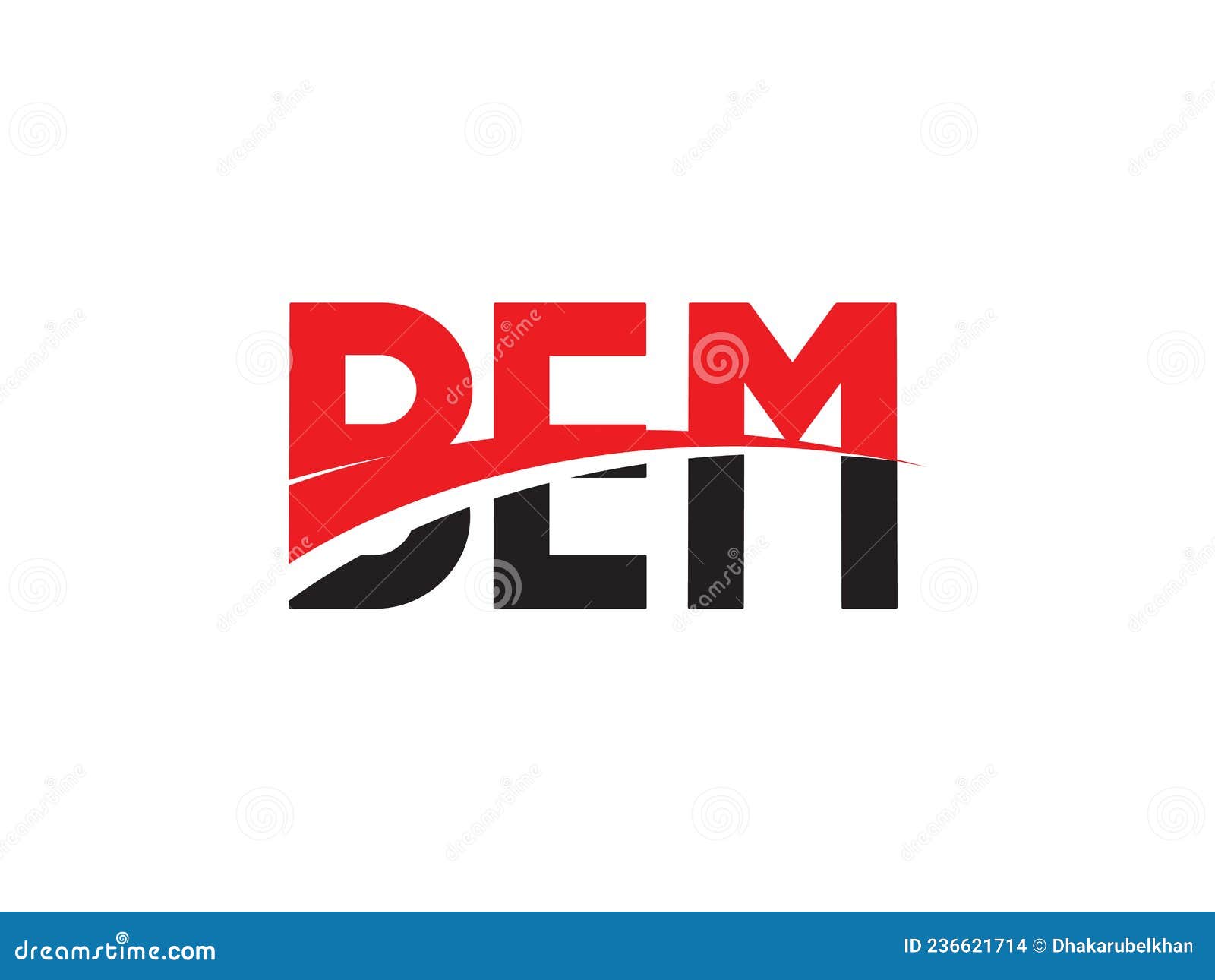 BEM Letter Initial Logo Design Vector Illustration Stock Vector ...