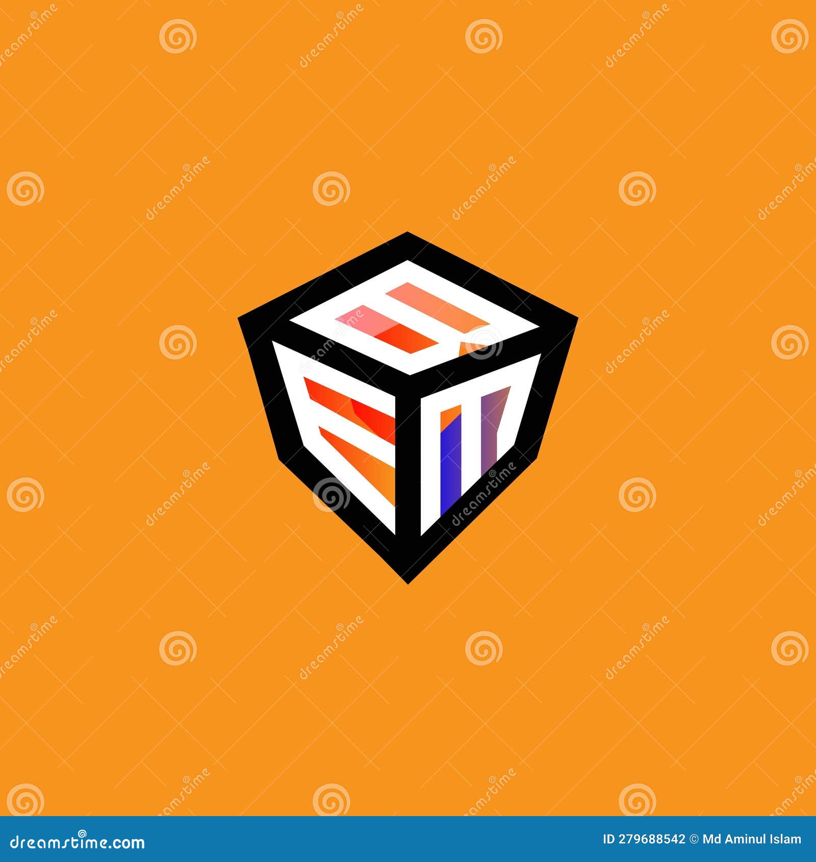 BEM Letter Logo Creative Design with Vector Graphic, BEM Stock Vector ...