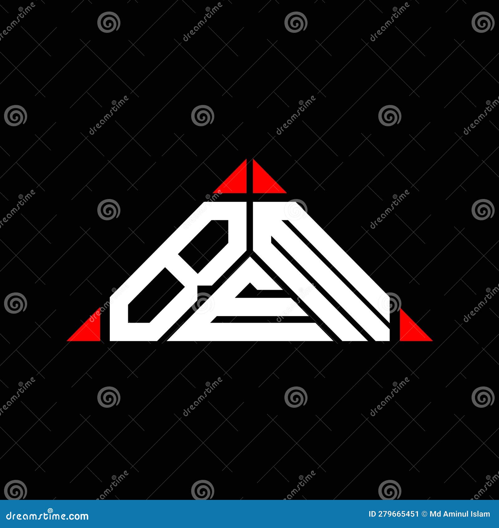 BEM Letter Logo Creative Design with Vector Graphic, BEM Simple and ...