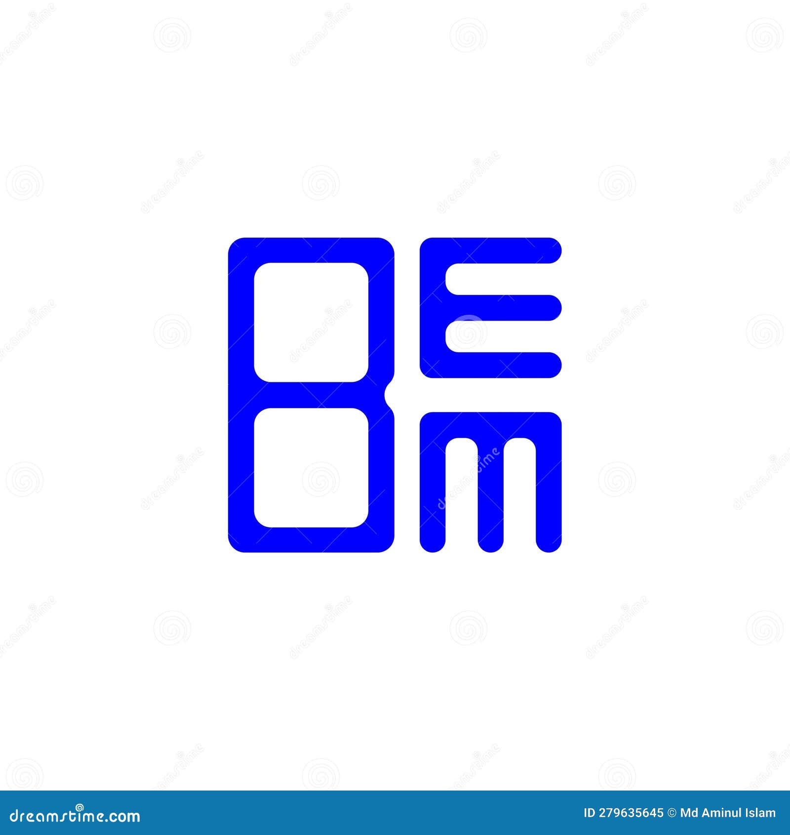 BEM Letter Logo Creative Design with Vector Graphic, BEM Stock Vector ...