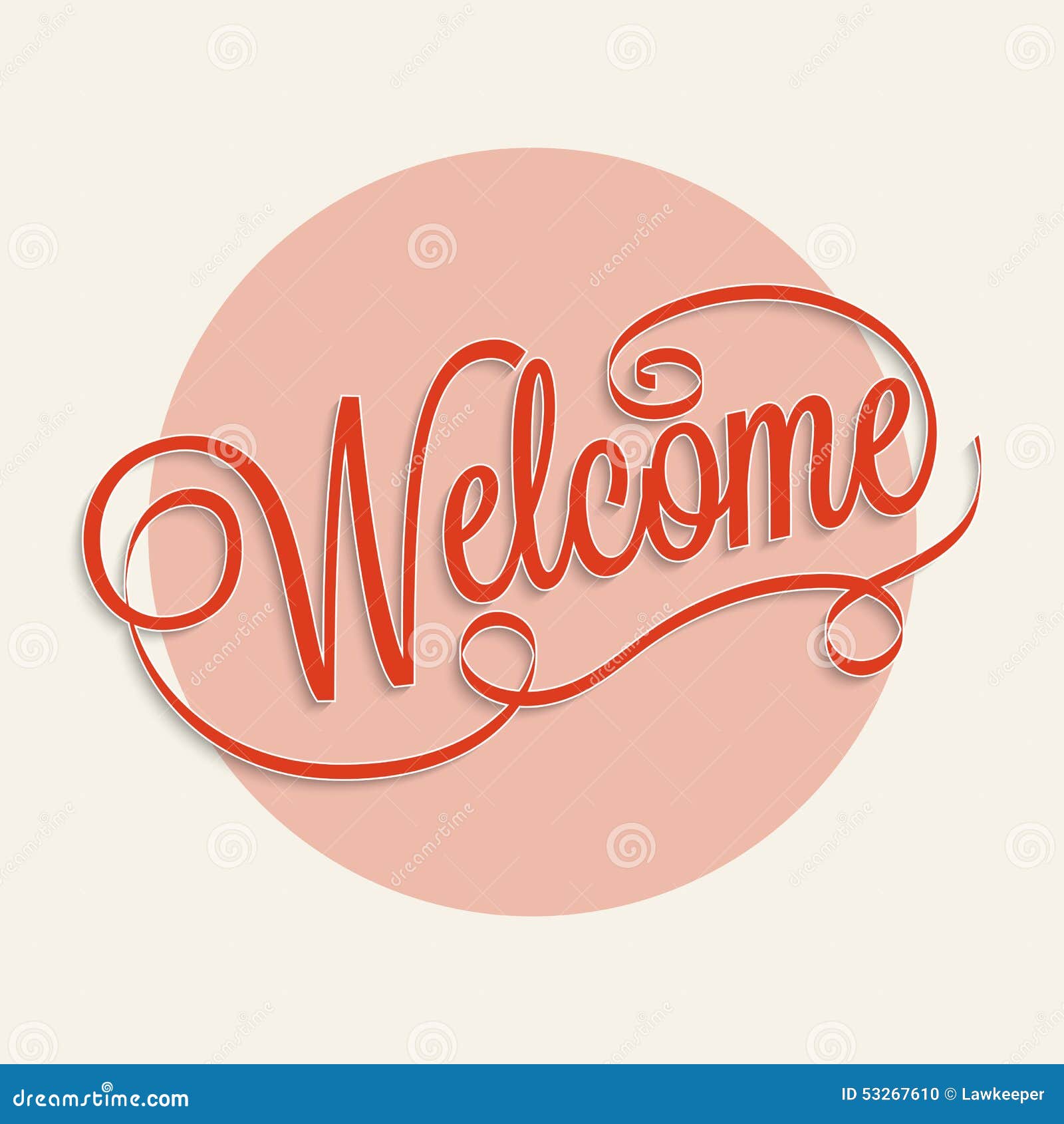 Bem-vindo ilustração do vetor. Ilustração de papel, nota - 53267610