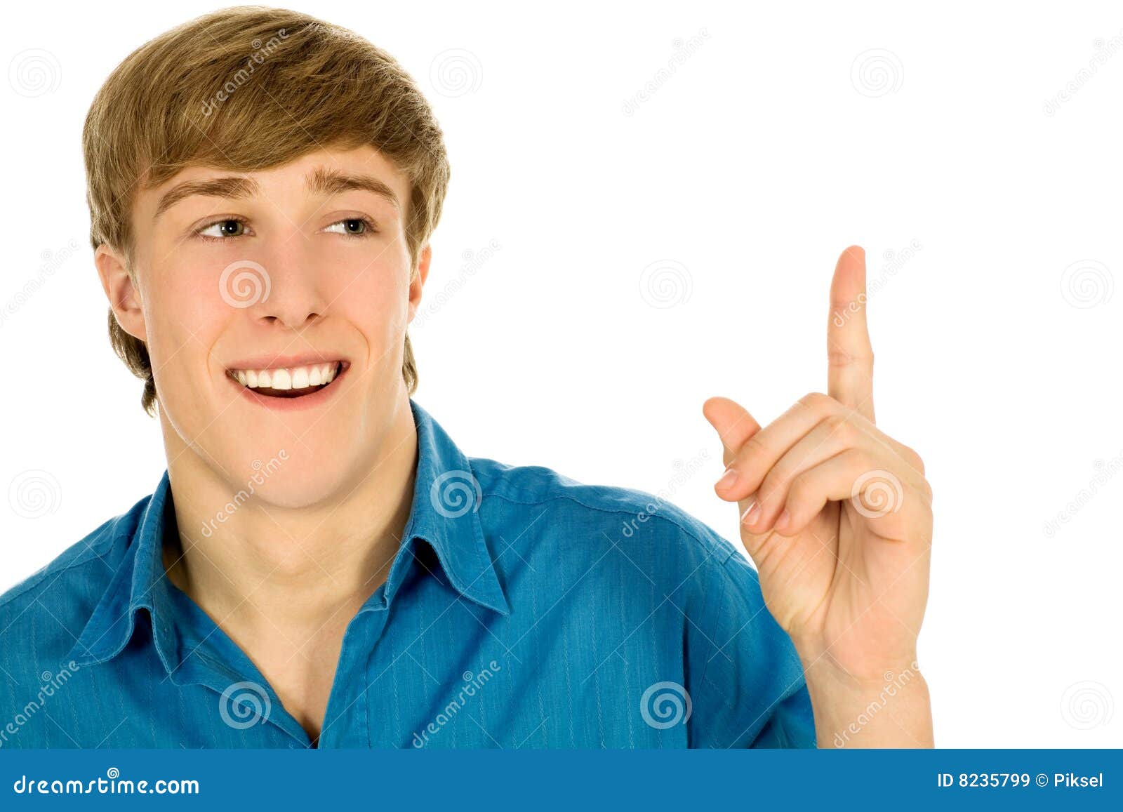 Bemannen Sie Das Zeigen Des Fingers Stockbild - Bild von kursteilnehmer ...