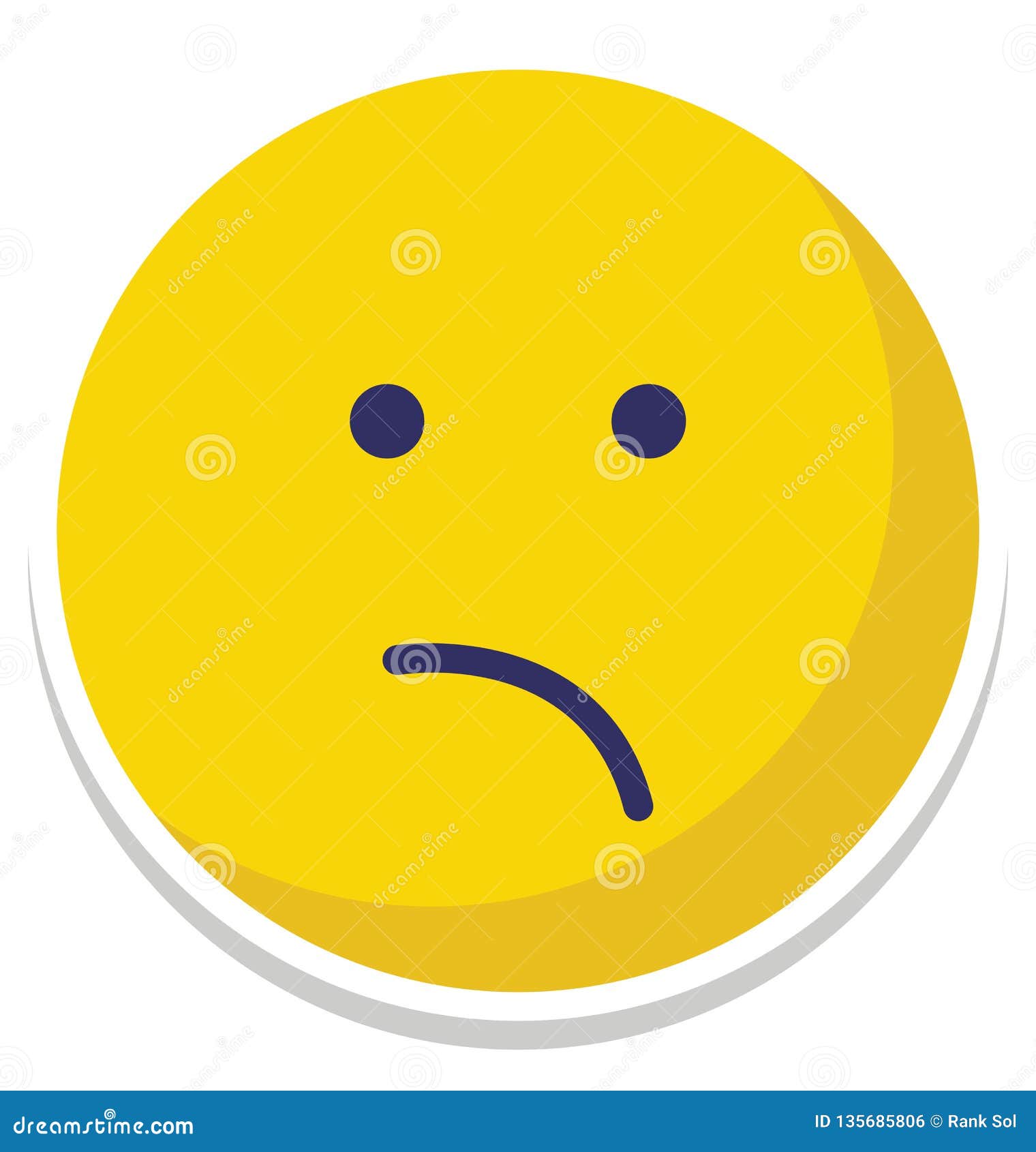 Bemused Face, Emoticons Vector Isolated Icon Which Can Easily Modify or ...