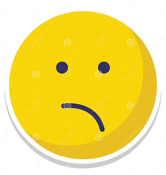 Bemused Face, Emoticons Vector Isolated Icon Which Can Easily Modify or ...