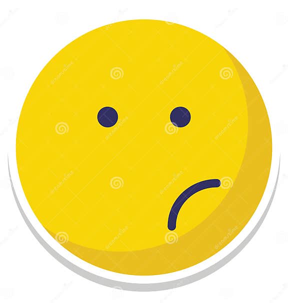 Bemused Face, Emoticons Vector Isolated Icon Which Can Easily Modify or ...