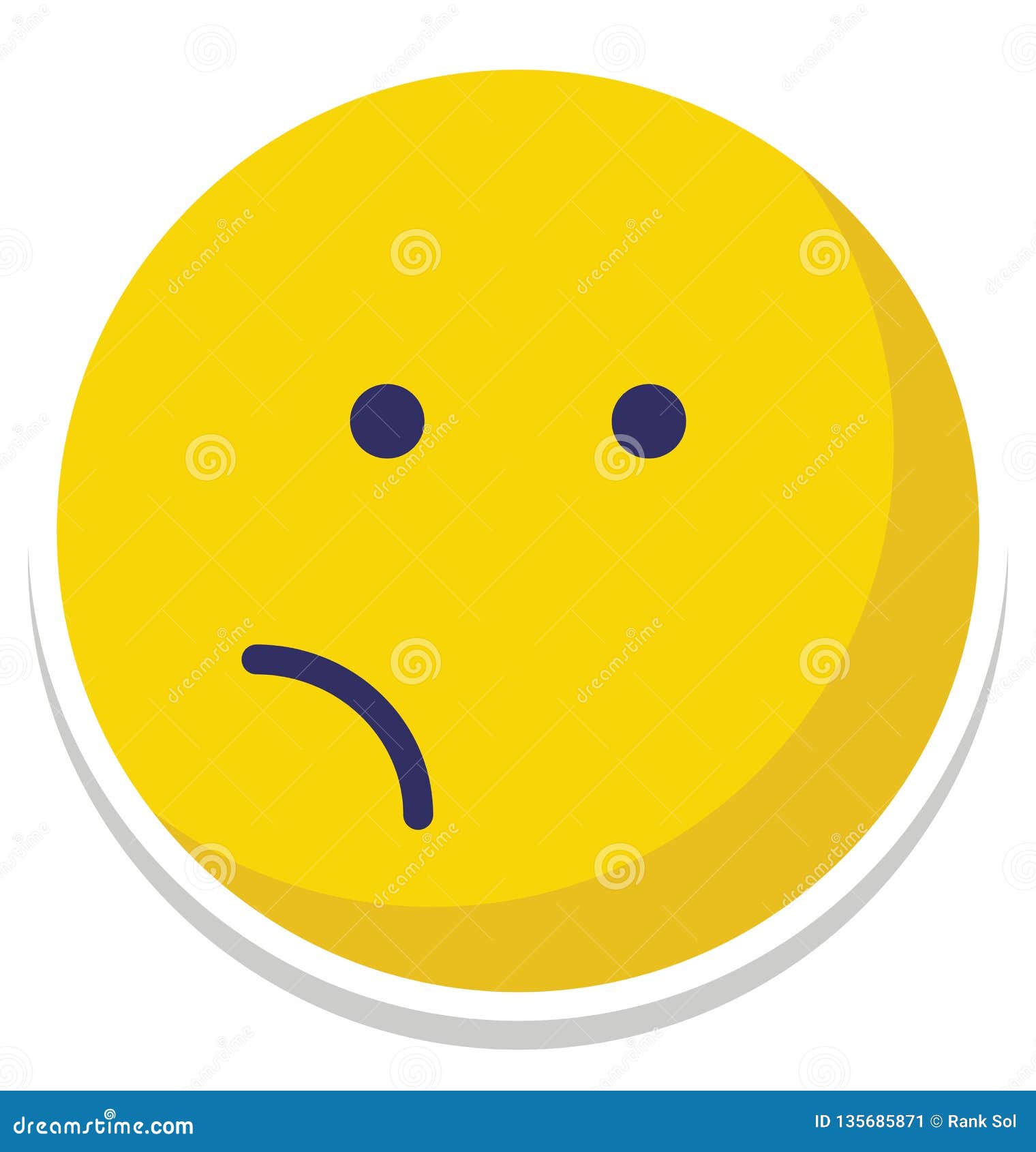 Bemused Face, Emoticons Vector Isolated Icon Which Can Easily Modify or ...