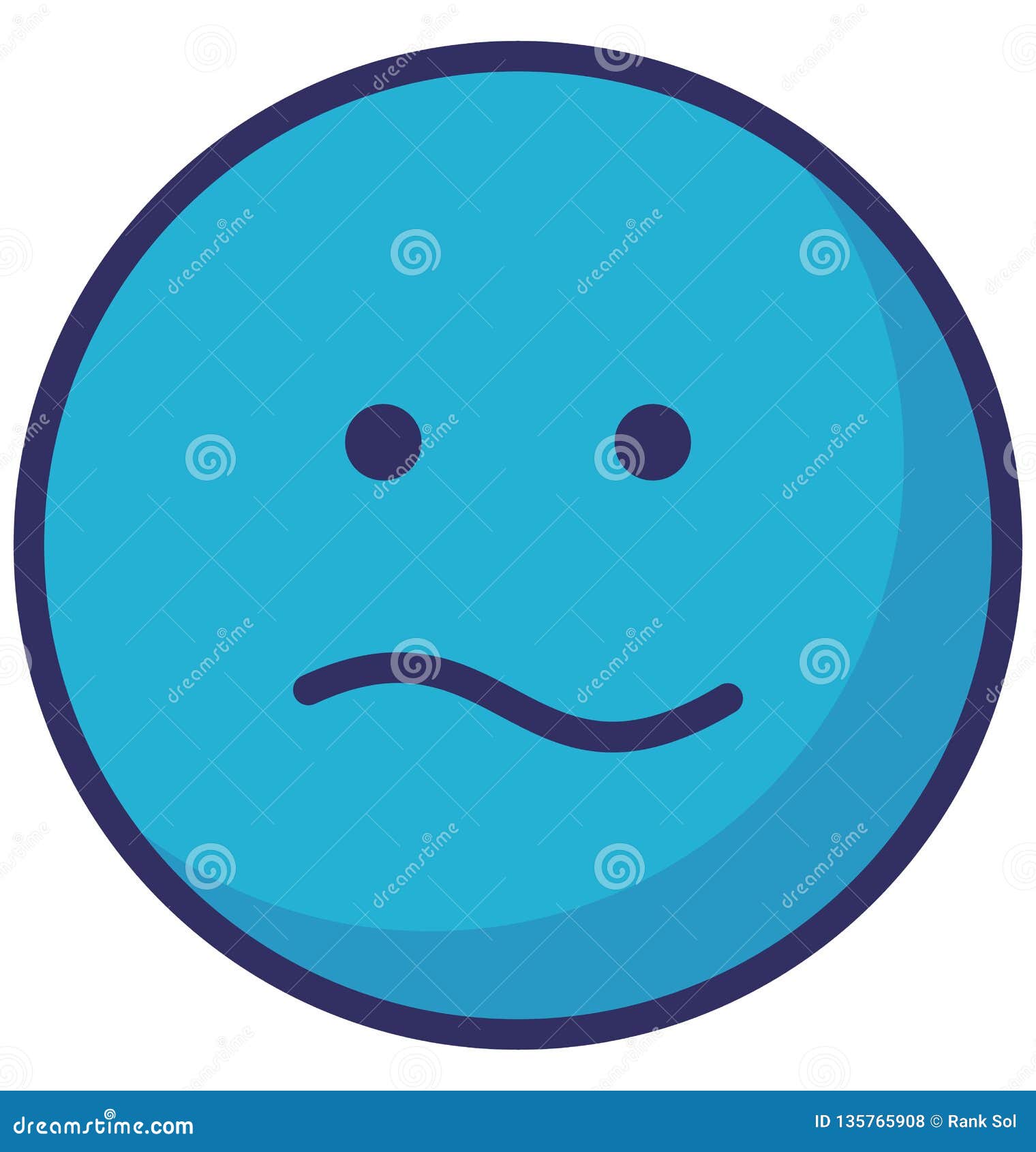 Bemused Face, Emoticons Vector Isolated Icon Which Can Easily Modify or ...