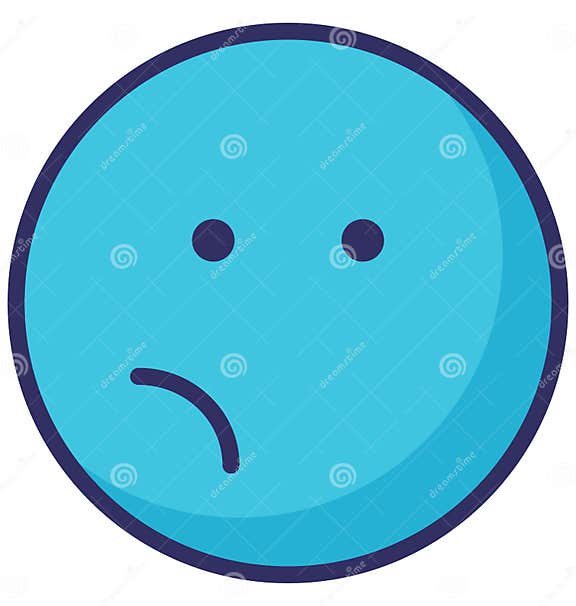 Bemused Face, Emoticons Vector Isolated Icon Which Can Easily Modify or ...