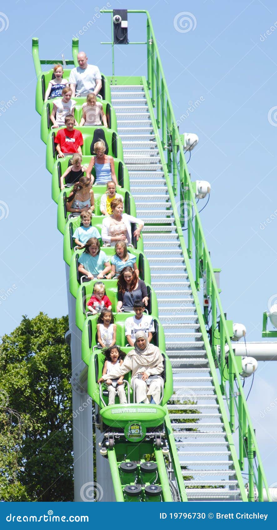 Ben 10 Roller coaster editorial image. Image of daughter - 19796730