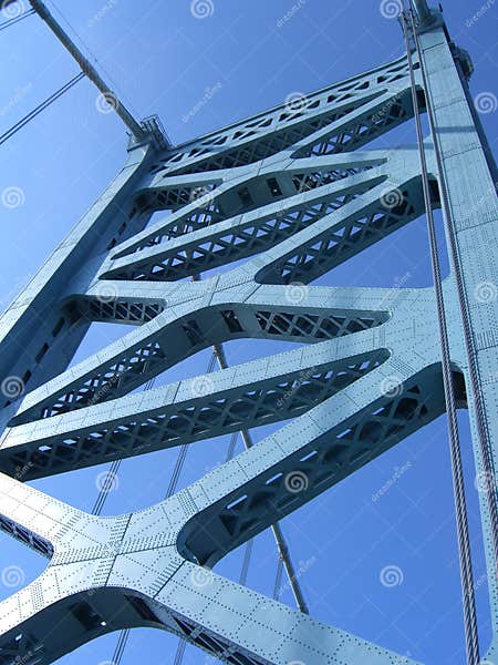 Ben Franklin Bridge stock photo. Image of water, suspension - 499508
