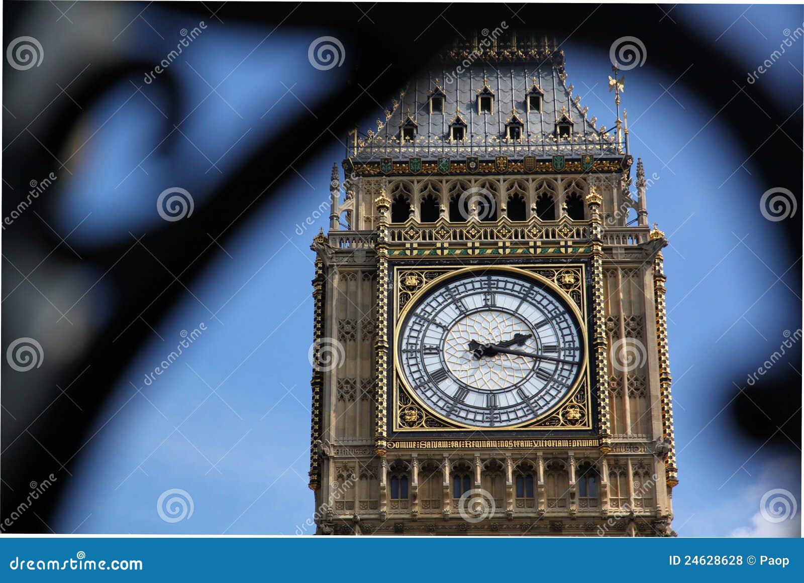 Ben grande foto de stock. Imagem de hora, casas, europeu - 24628628