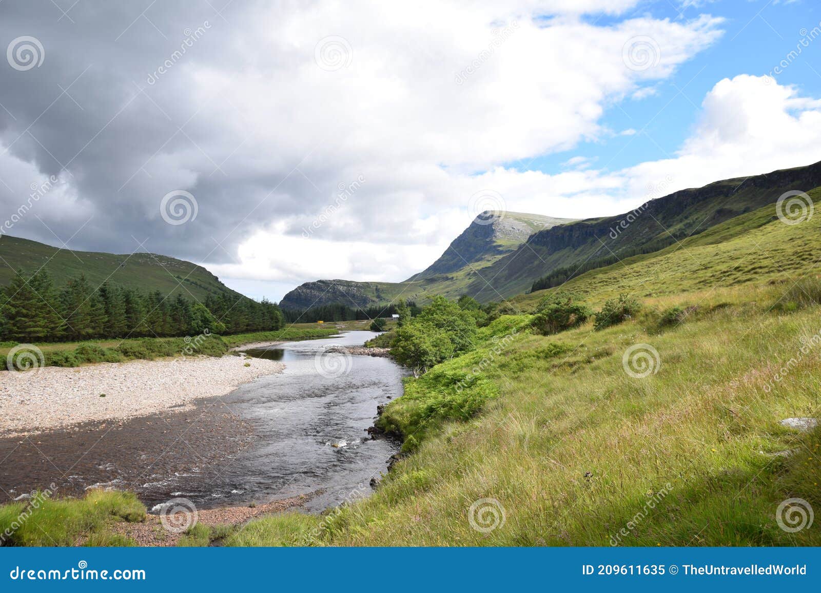 Ben Hope, Scotland stock image. Image of river, munro - 209611635
