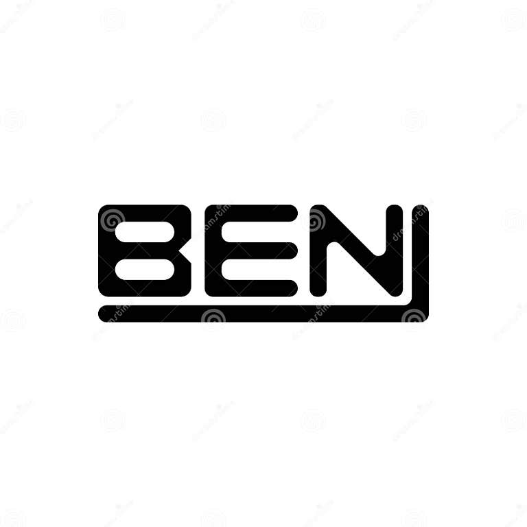 BEN Letter Logo Creative Design with Vector Graphic, BEN Stock Vector ...