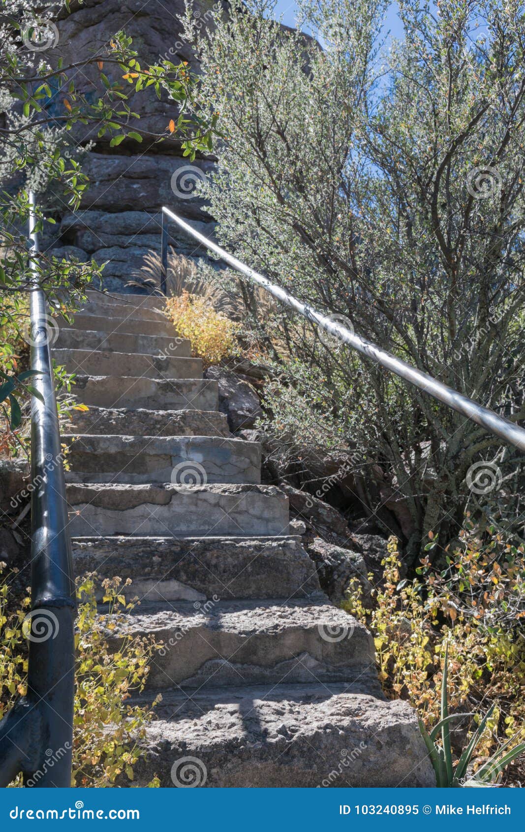 Ben Lilly Memorial Stairs imagen de archivo. Imagen de sudoeste - 103240895