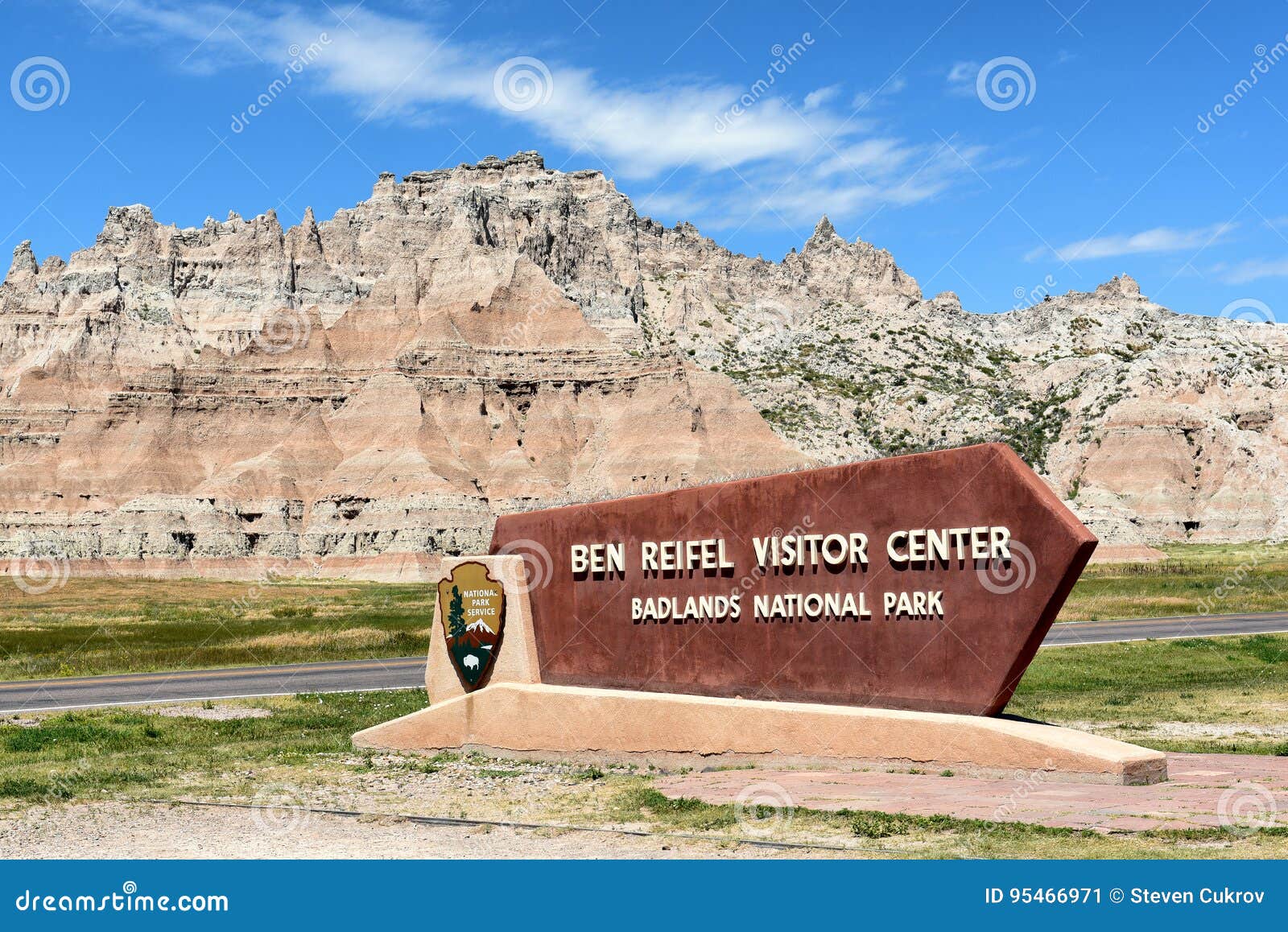 Ben Reifel Visitor Center Sign Photo éditorial - Image du côtes ...