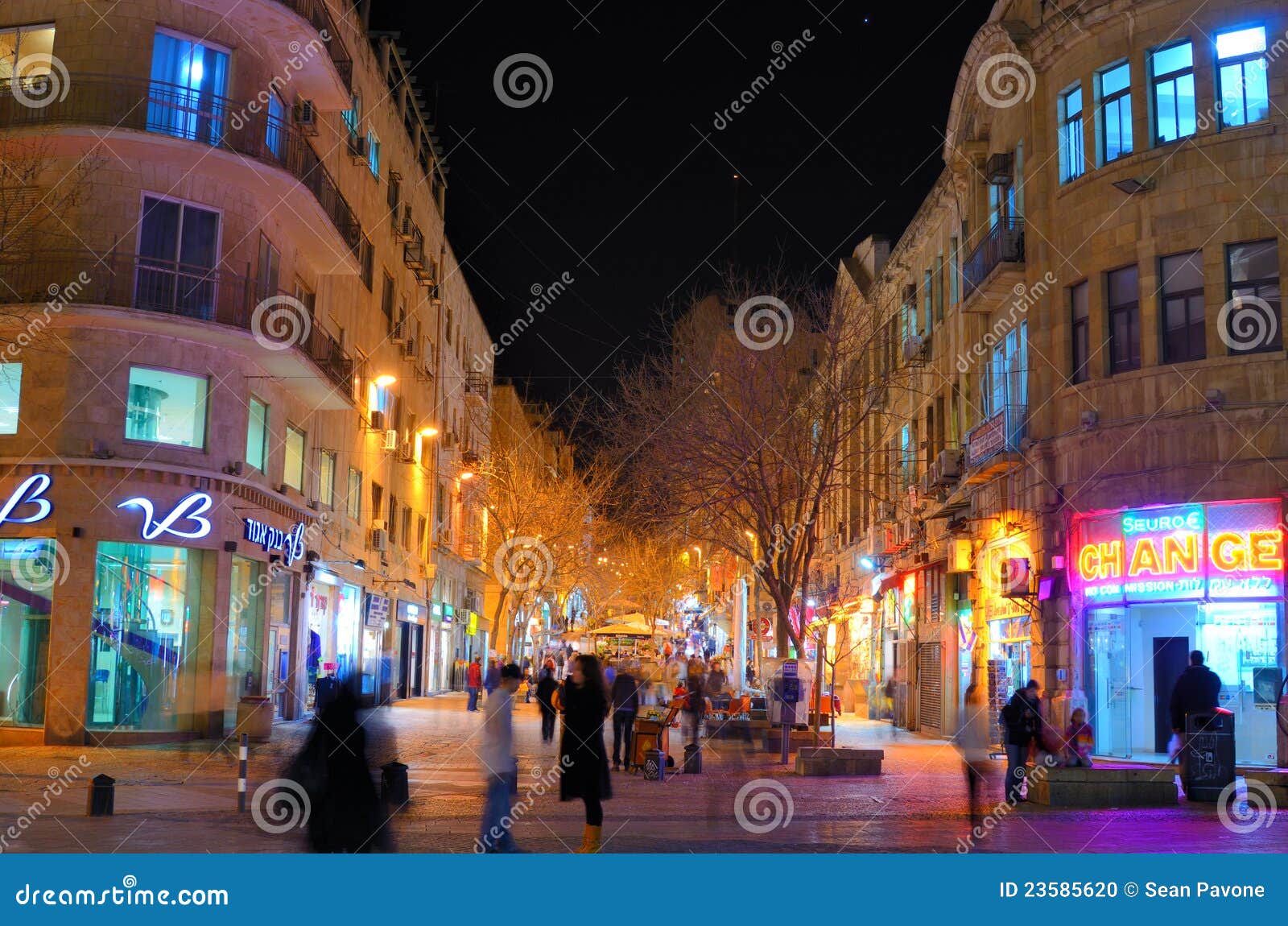 Ben Yehuda Street editorial image. Image of buildings - 23585620