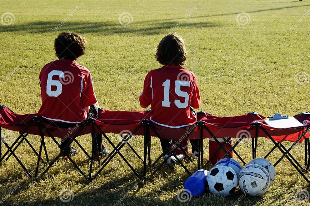 On the bench. stock image. Image of athletes, games, competition - 299401