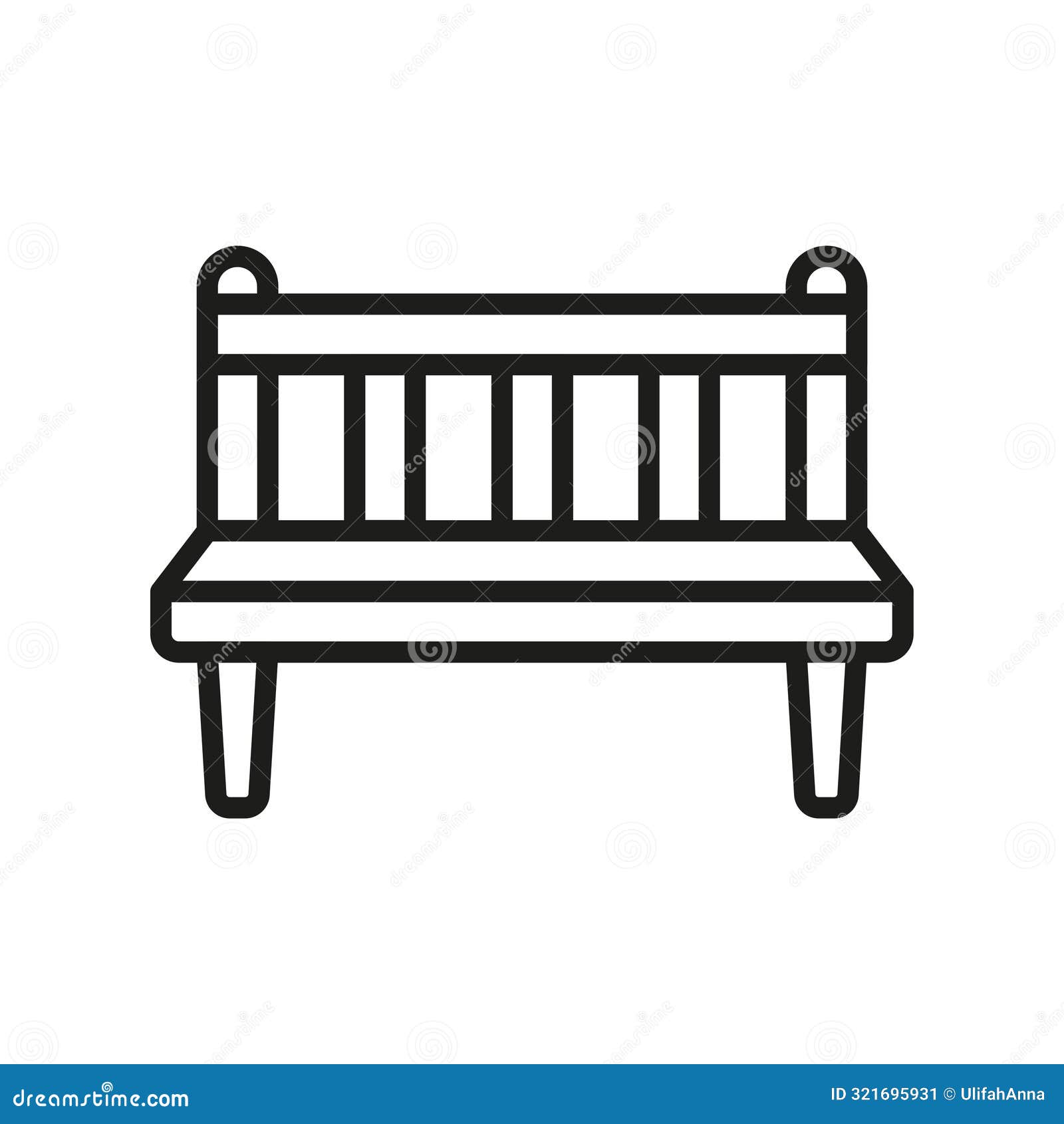 Bench Vector Design Templates Simple and Modern Stock Vector ...