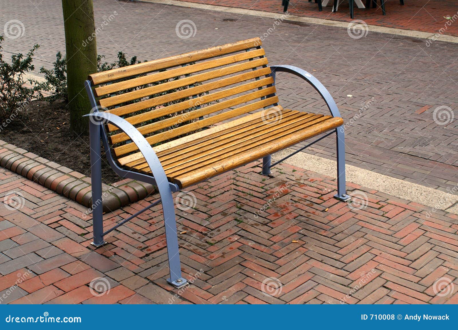 Bench stock photo. Image of scene, single, accessibility - 710008