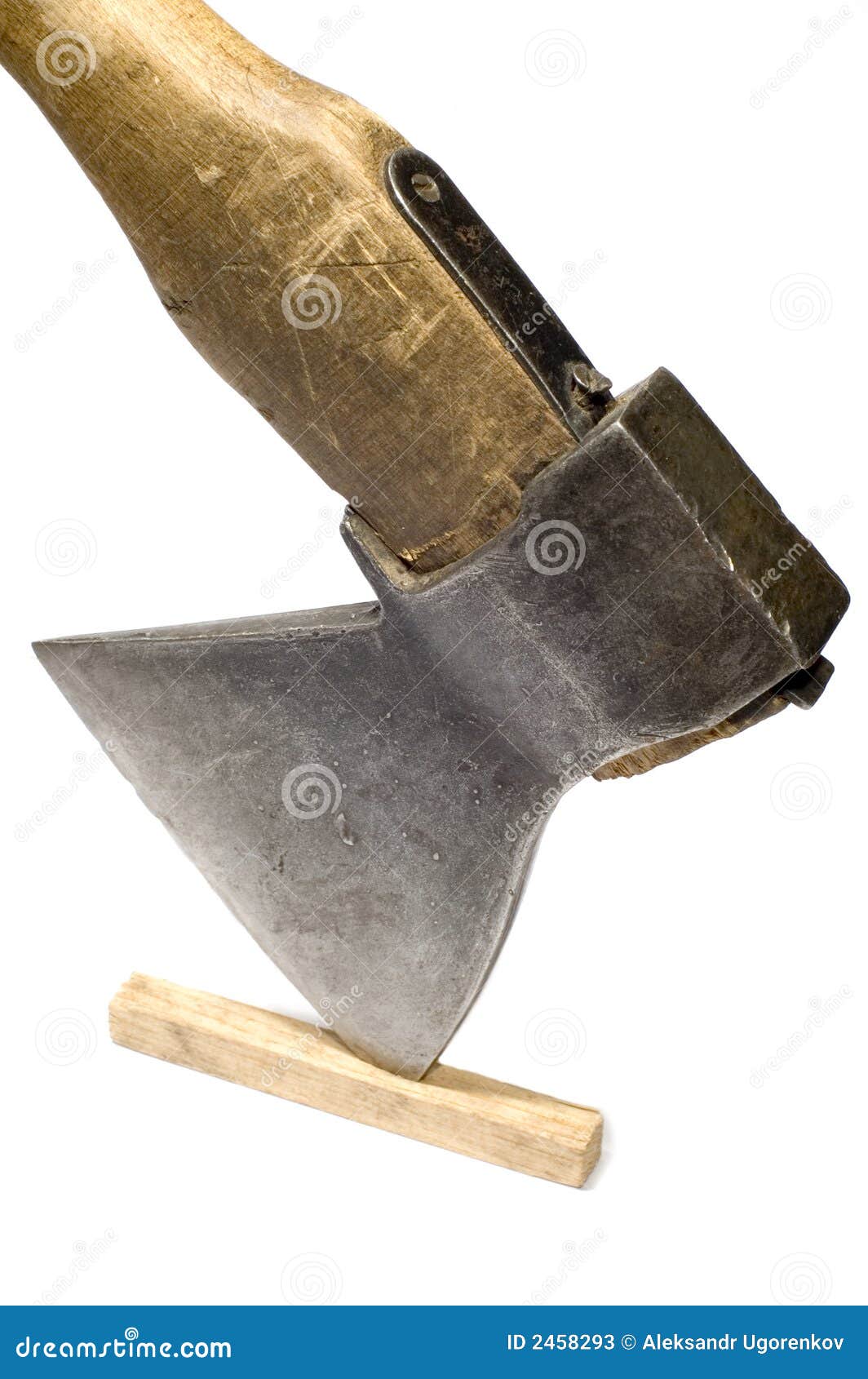 Bench axe stock image. Image of iron, blade, helve, wood - 2458293