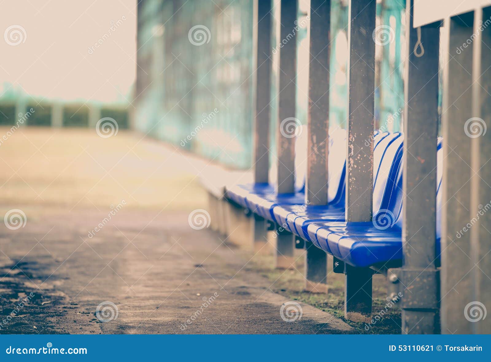 Bench at baseball field stock image. Image of pitchers - 53110621