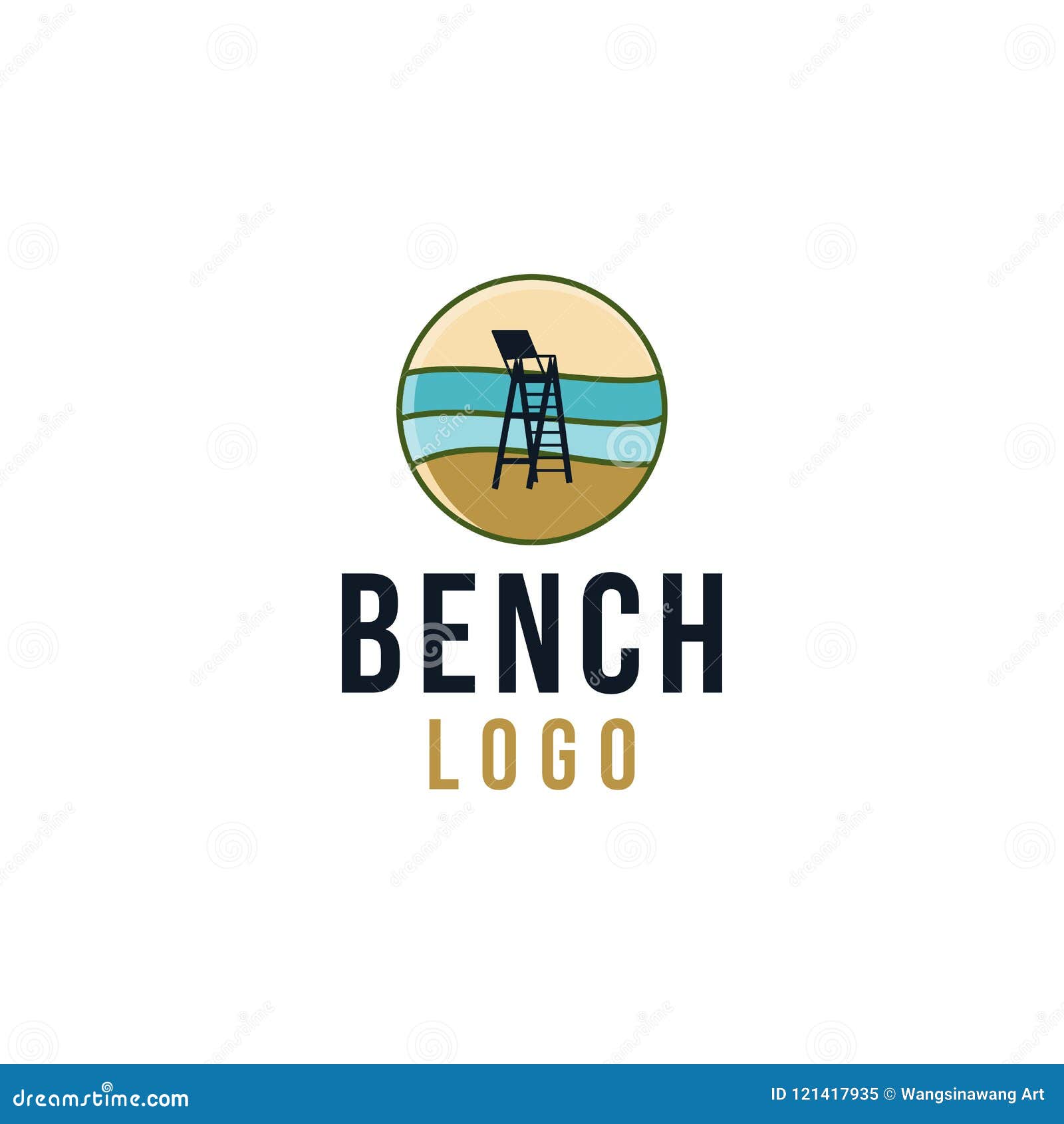 Bench beach stock illustration. Illustration of recliner - 121417935