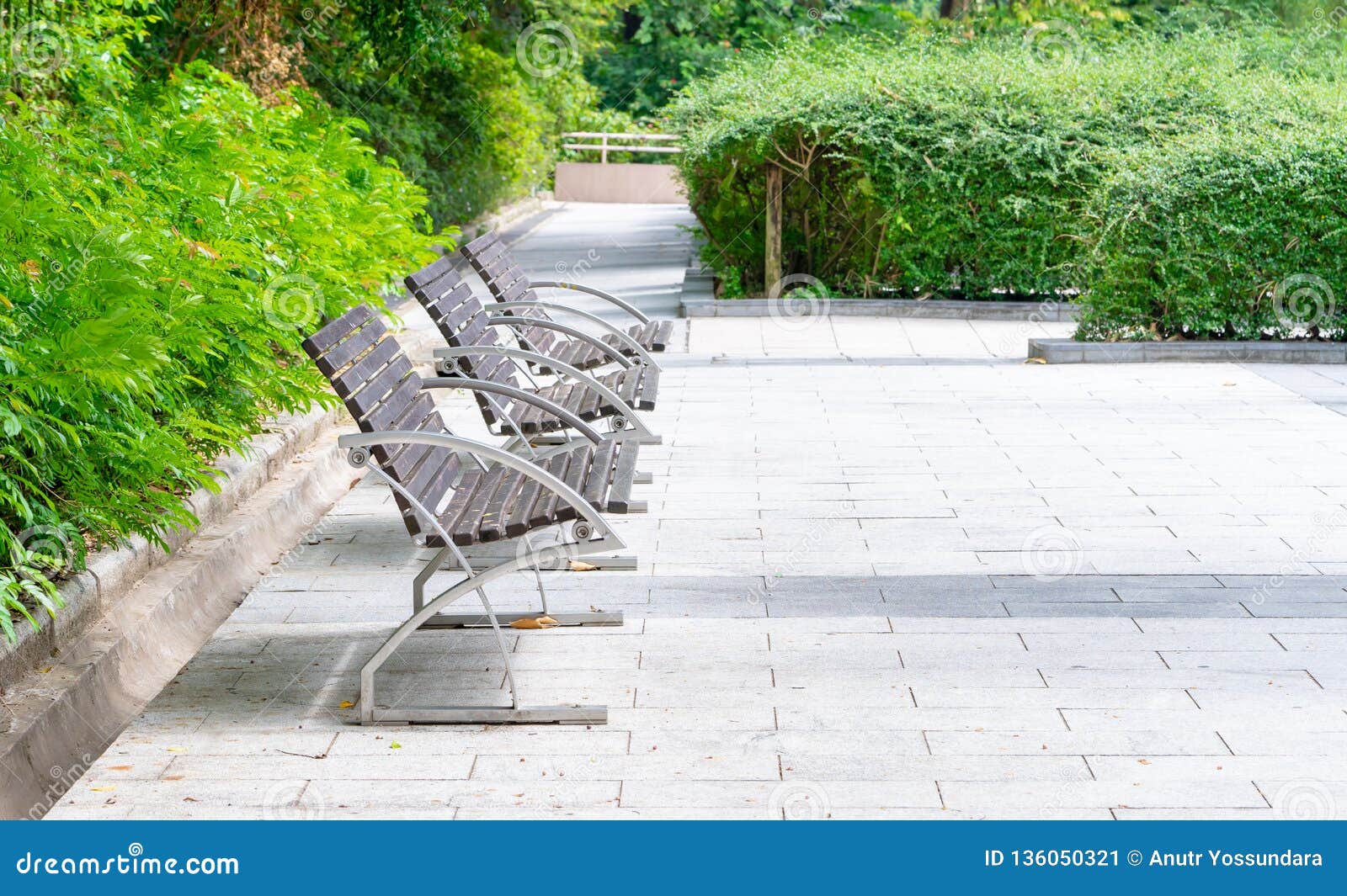 Bench Chair Seating in Public Park Stock Image - Image of park, seat ...