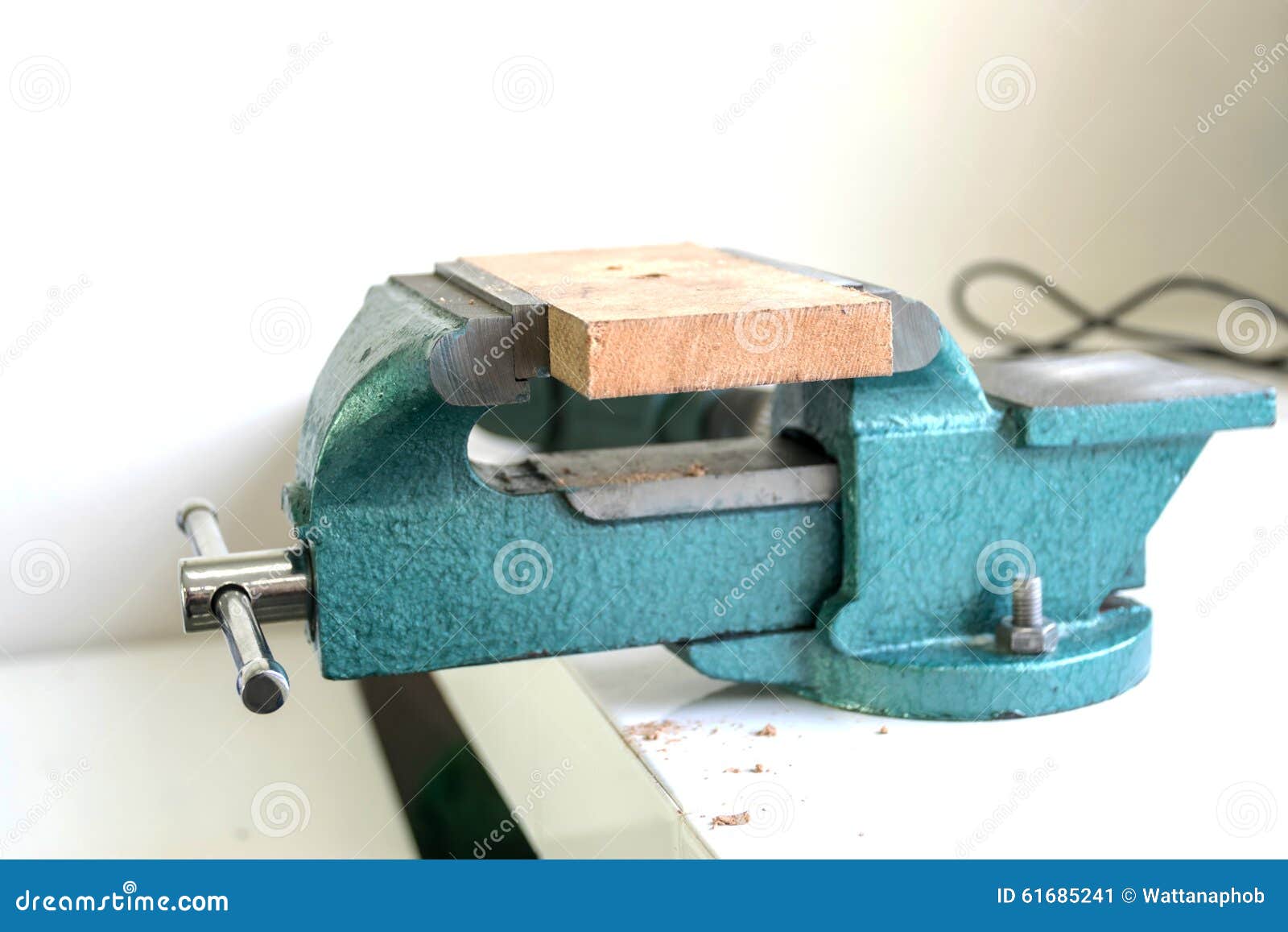 Bench Clamp in the Tool Room. Stock Image - Image of organized ...