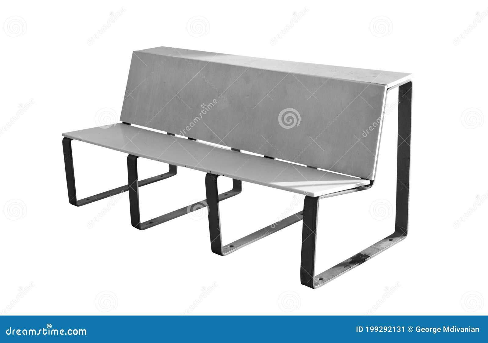 Bench closeup isolated stock image. Image of outdoor - 199292131