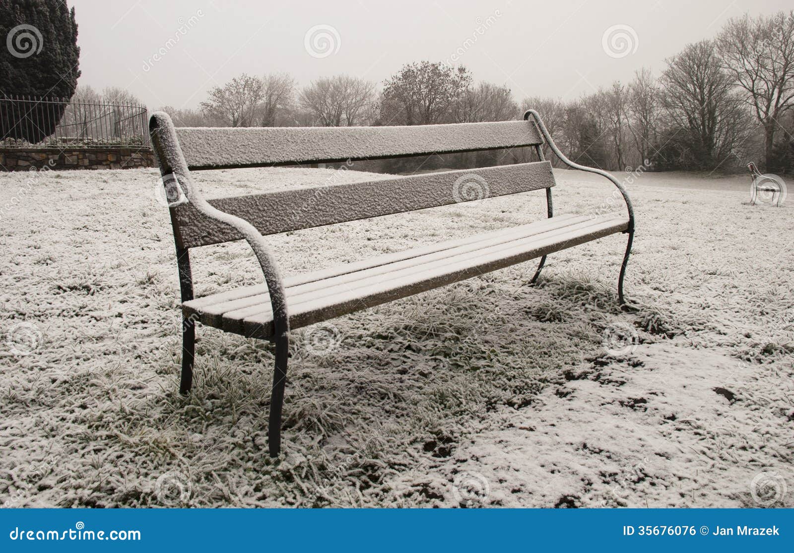 The bench stock photo. Image of cold, park, snow, winter - 35676076
