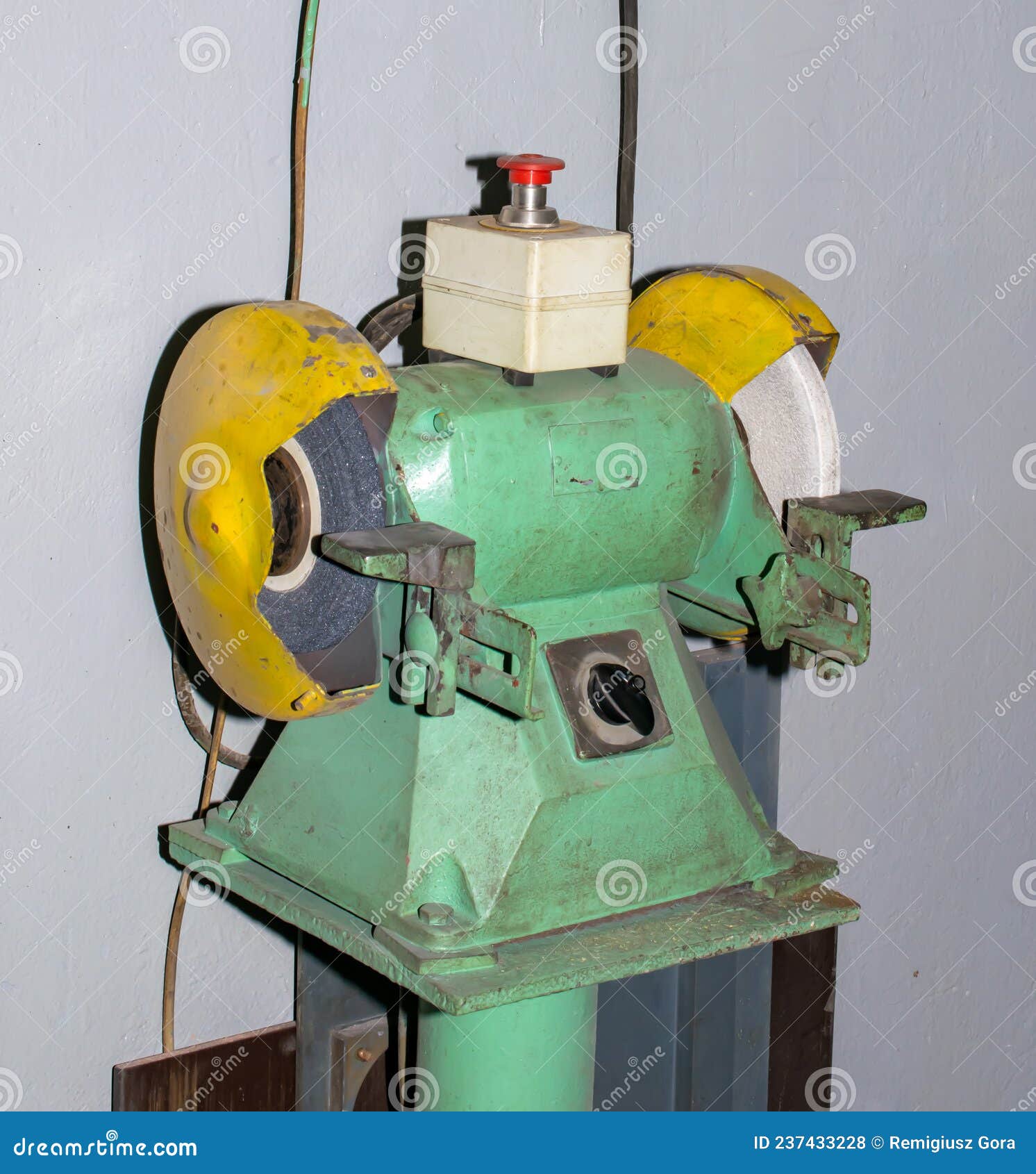 Bench Grinder, Mechanical Workshop Equipment Stock Photo - Image of ...