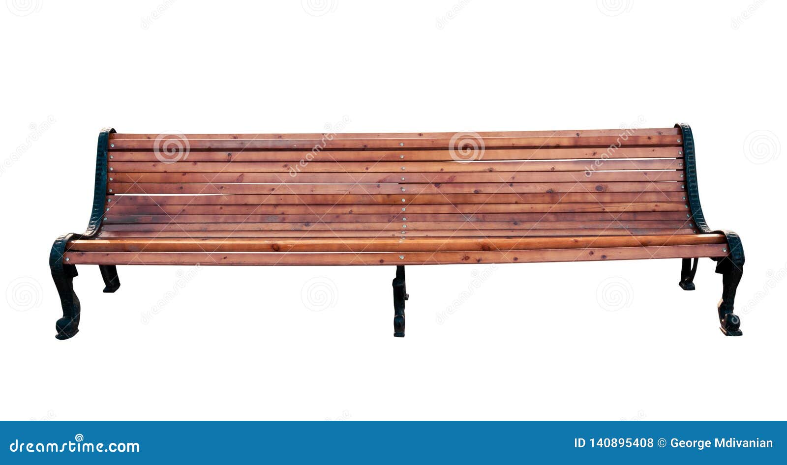 Bench isolated on white stock photo. Image of brown - 140895408