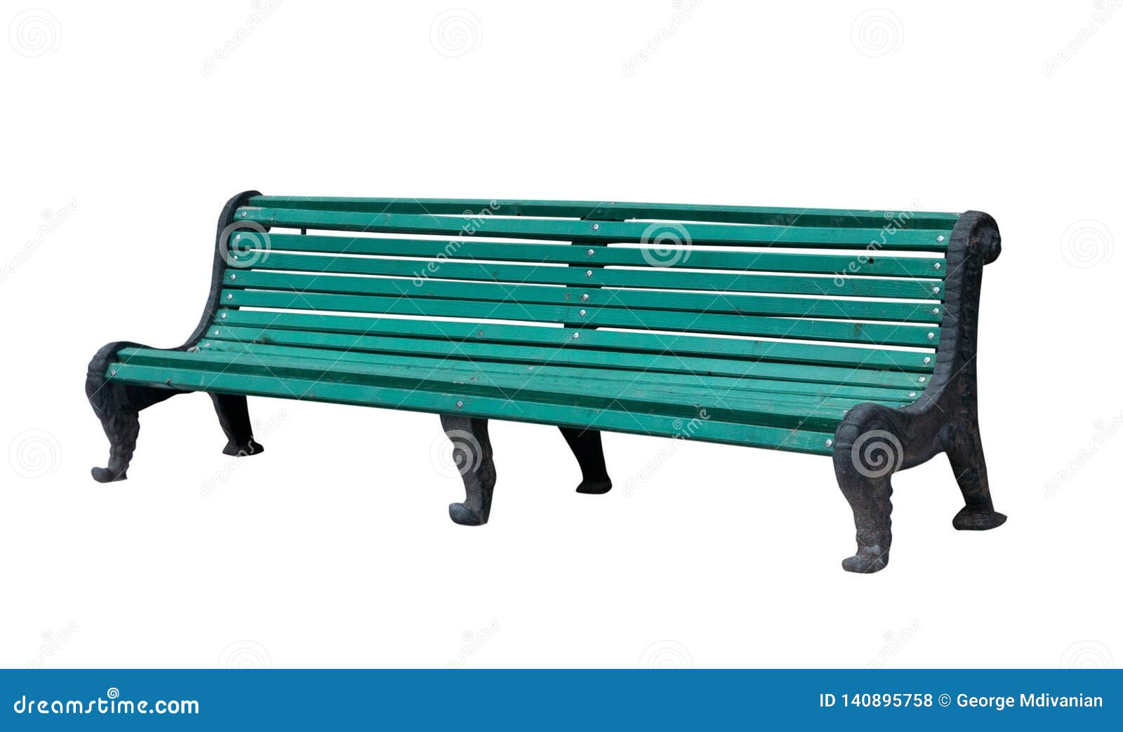 Bench isolated on white stock photo. Image of decoration - 140895758