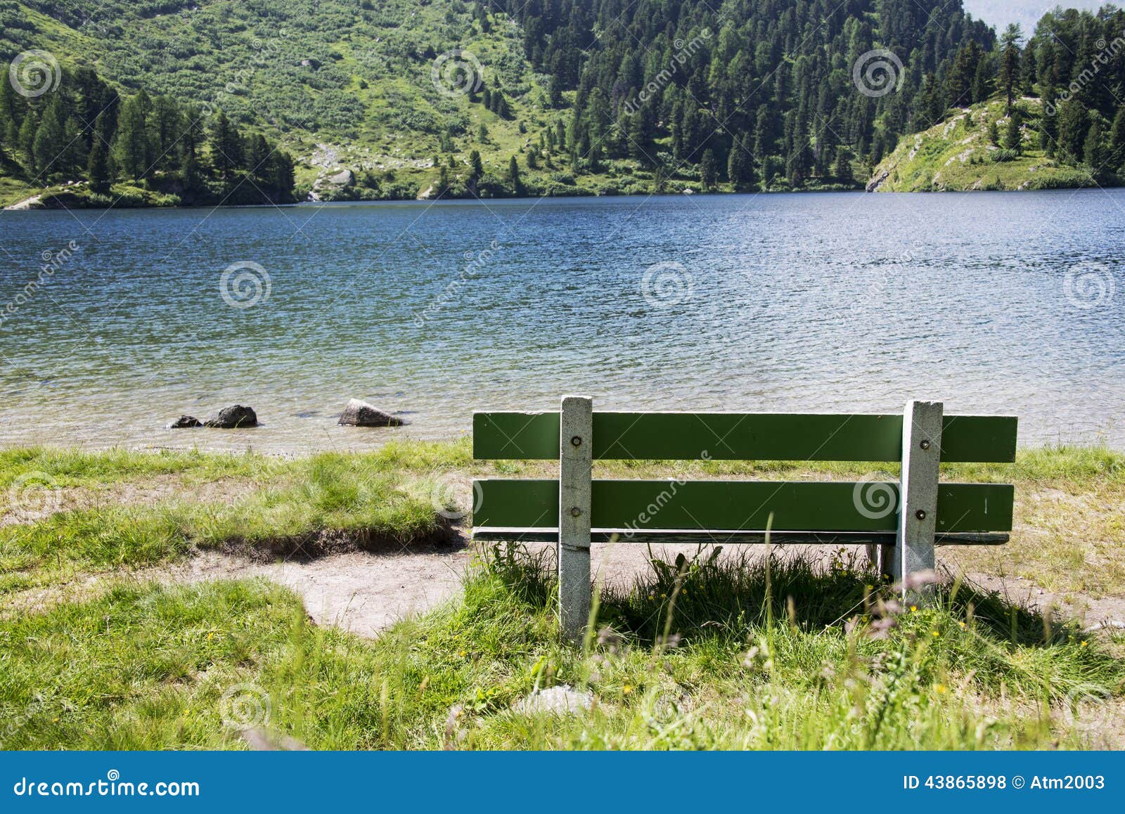 Bench on the Lake stock photo. Image of bench, lake, season - 43865898