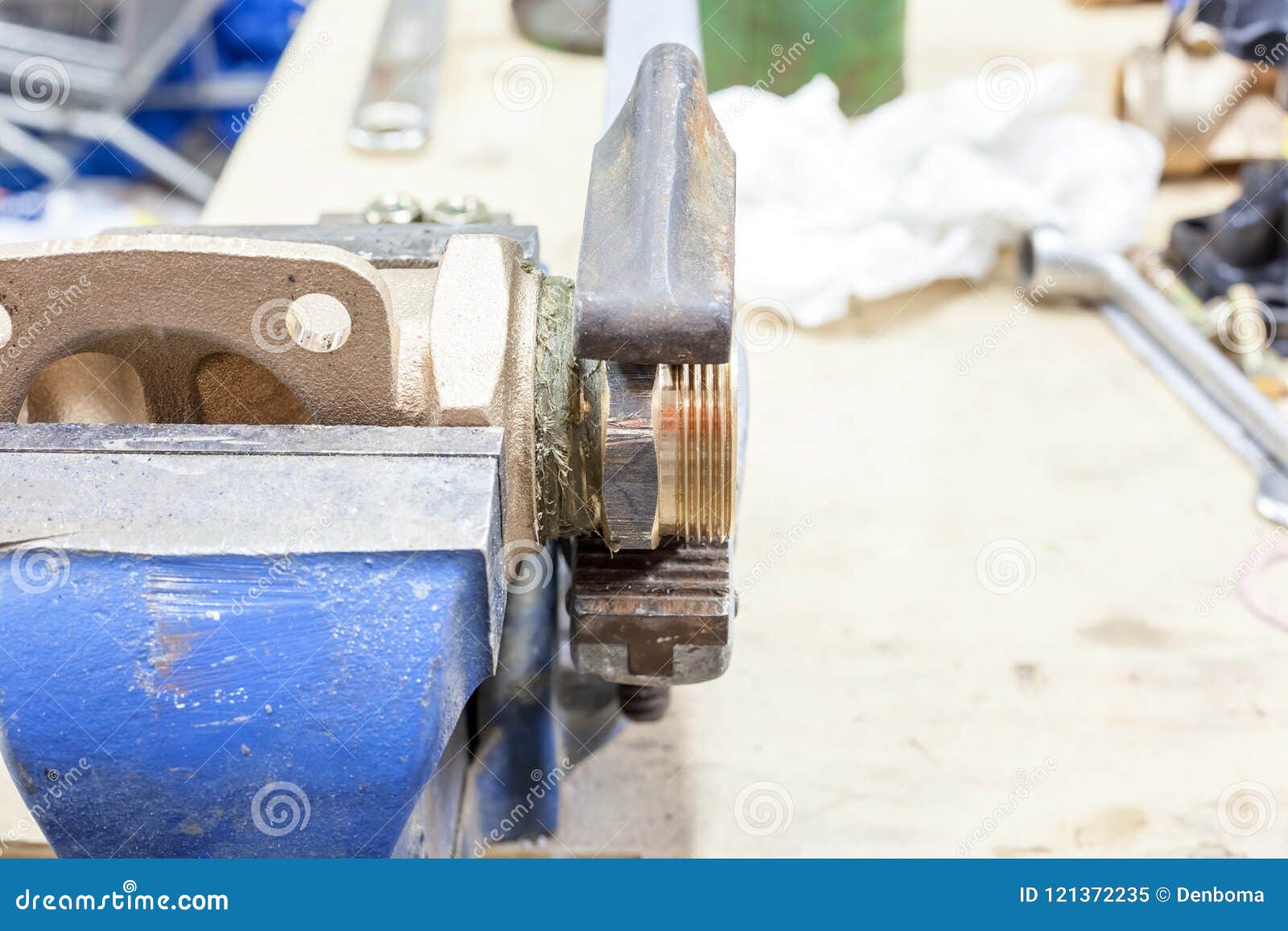 Bench-lift with Coupling for Water Stock Image - Image of construction ...