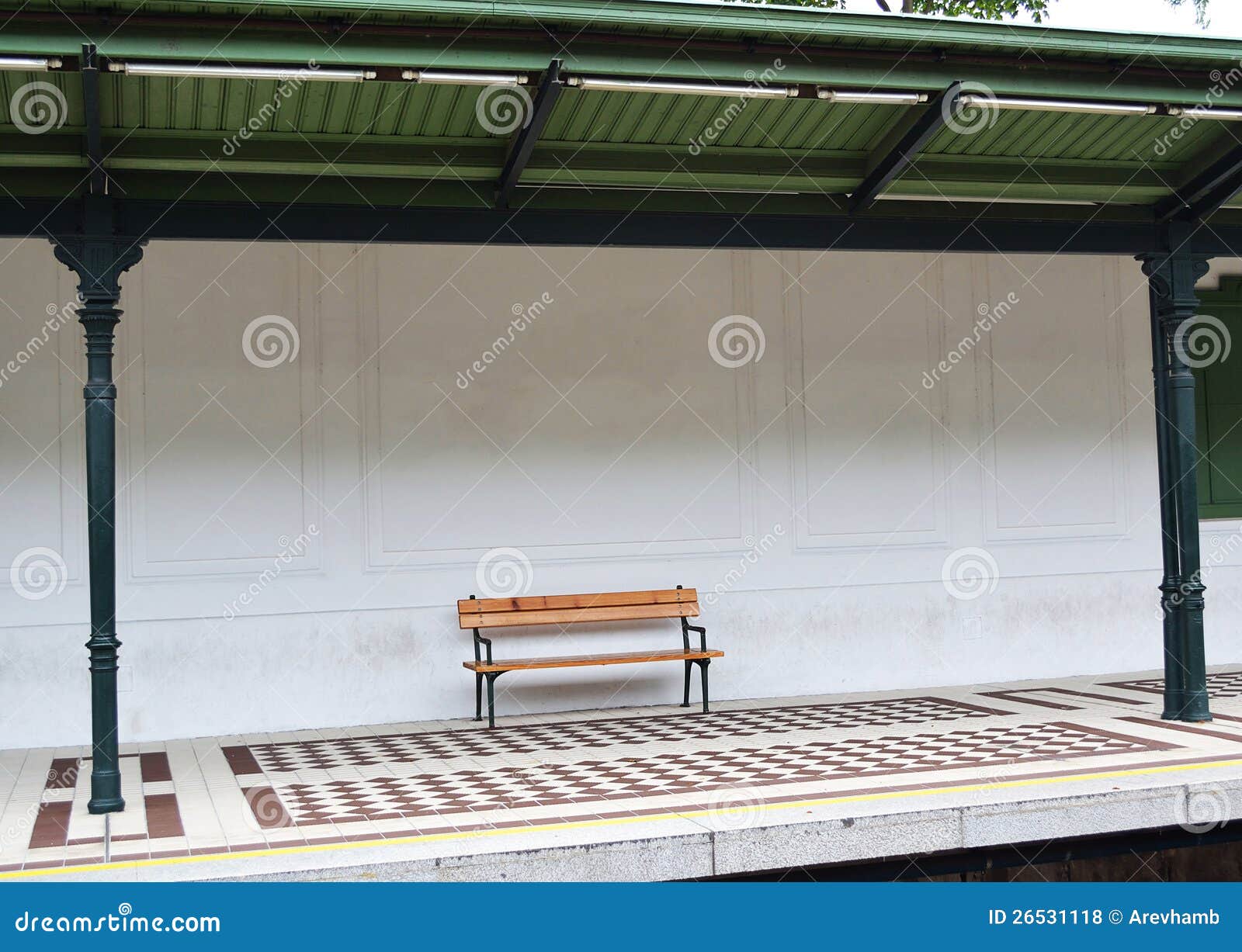 Bench at metro station stock photo. Image of seating - 26531118