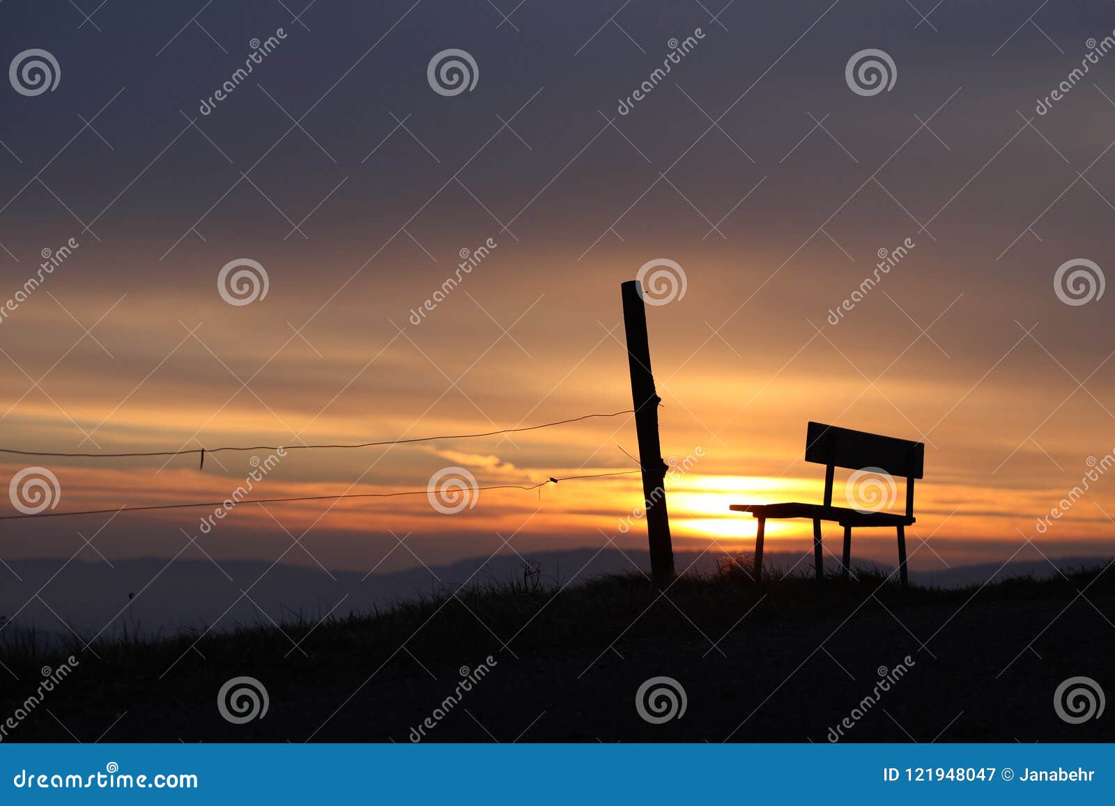 Bench in the morning light stock image. Image of morning - 121948047