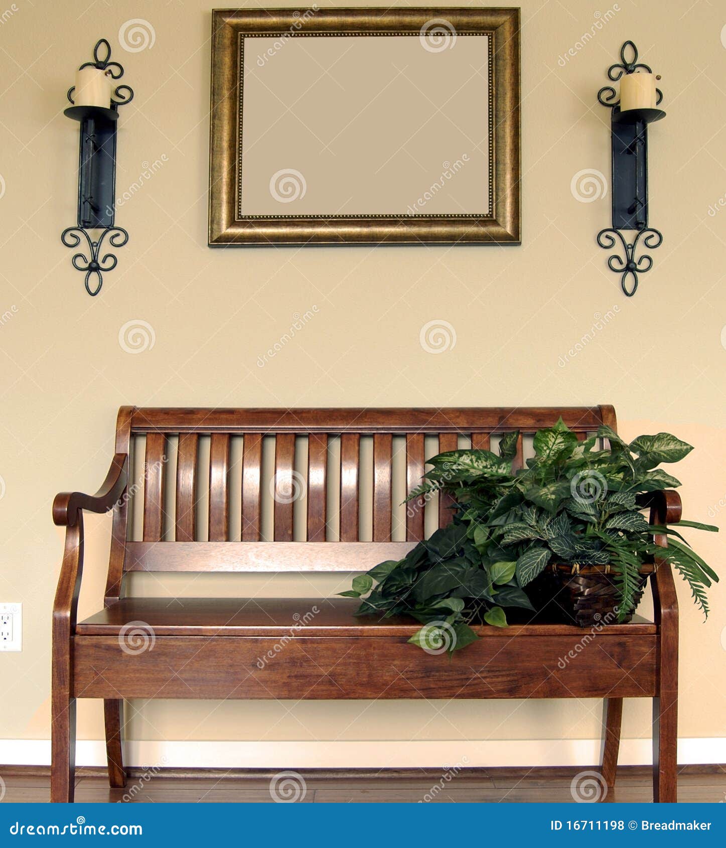 Bench in New Home stock photo. Image of inside, home - 16711198